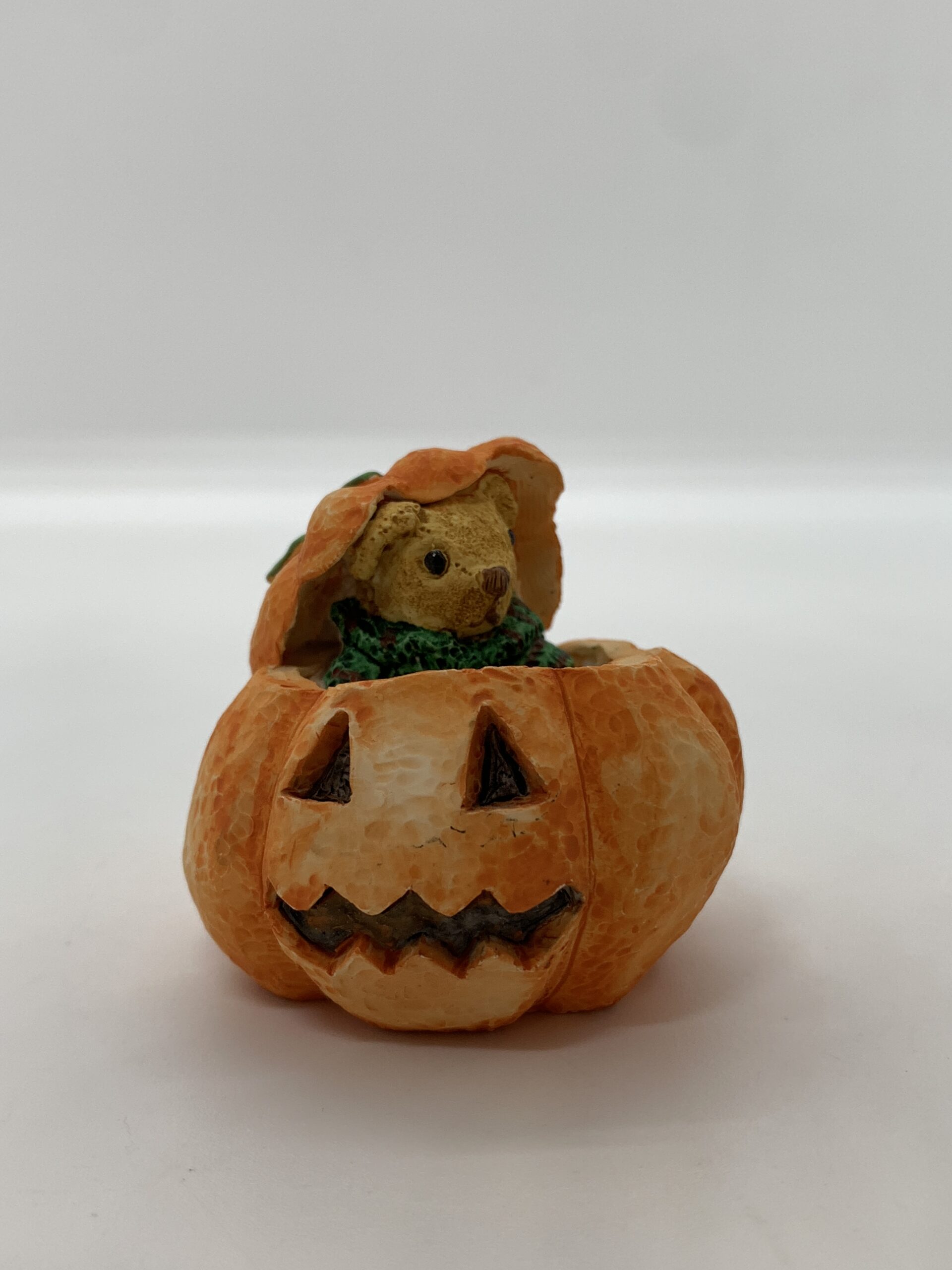 1990s Binkies Pumpkin Bear 4cm - Vintage Keepsakes