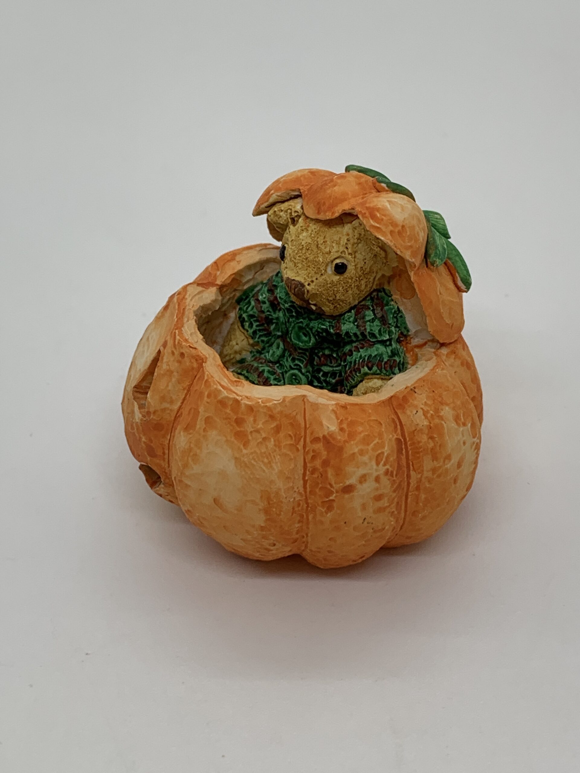 1990s Binkies Pumpkin Bear 4cm - Vintage Keepsakes