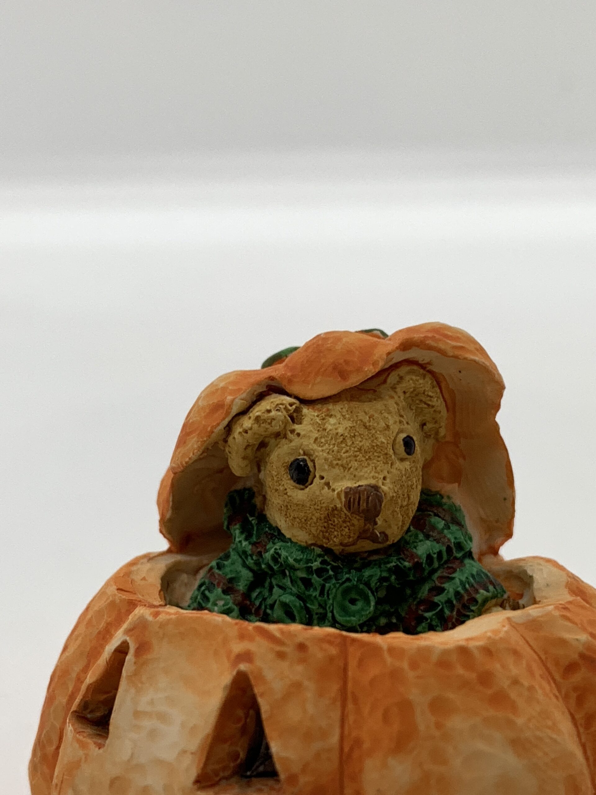 1990s Binkies Pumpkin Bear 4cm - Vintage Keepsakes