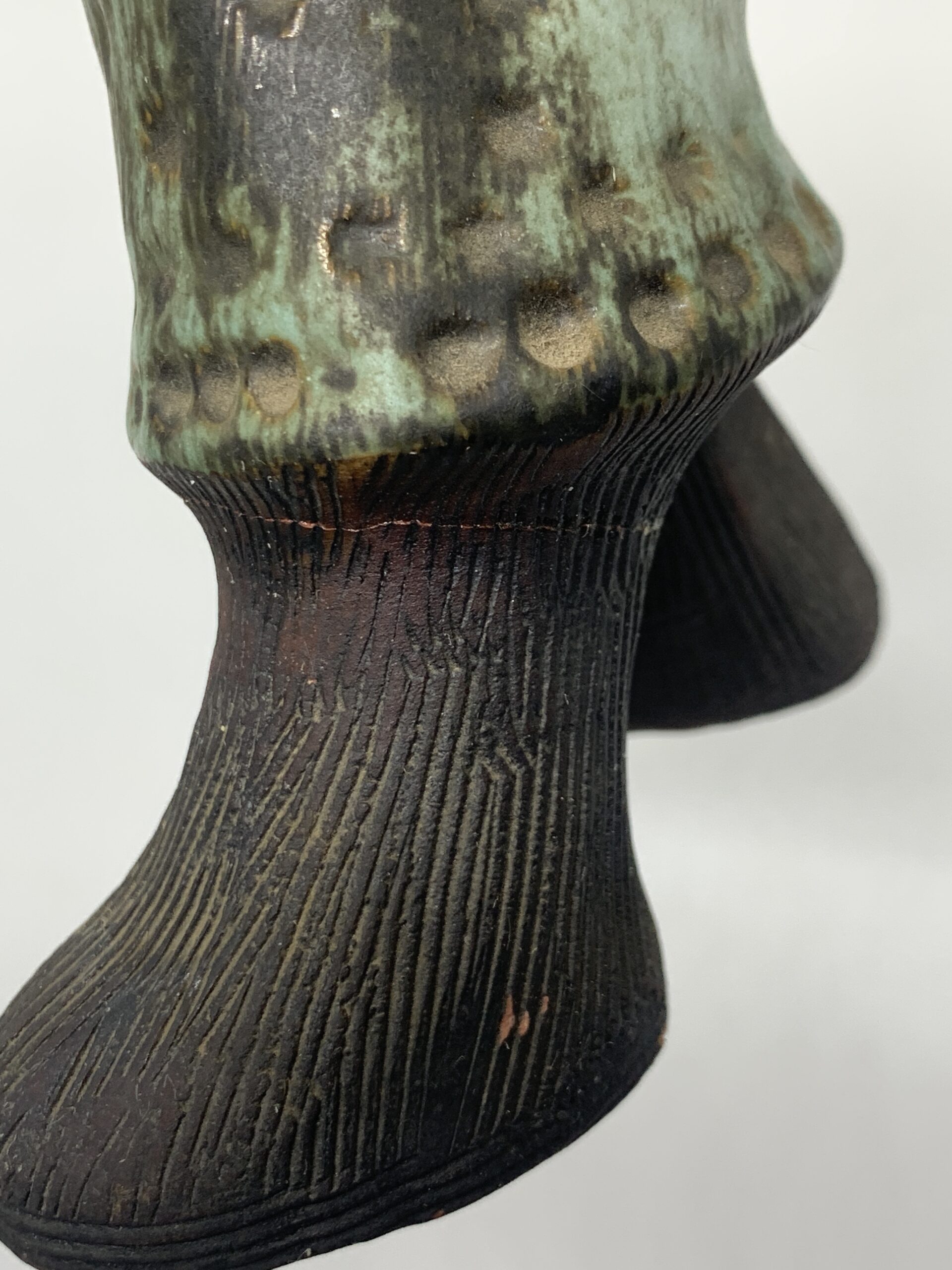 Ellis Pottery Eskimo Figure 17cm tall (repaired leg) - Vintage Keepsakes