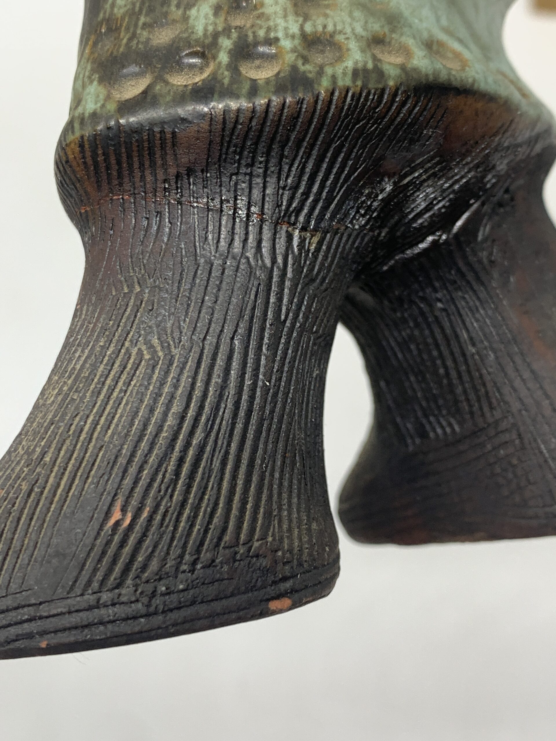 Ellis Pottery Eskimo Figure 17cm tall (repaired leg) - Vintage Keepsakes