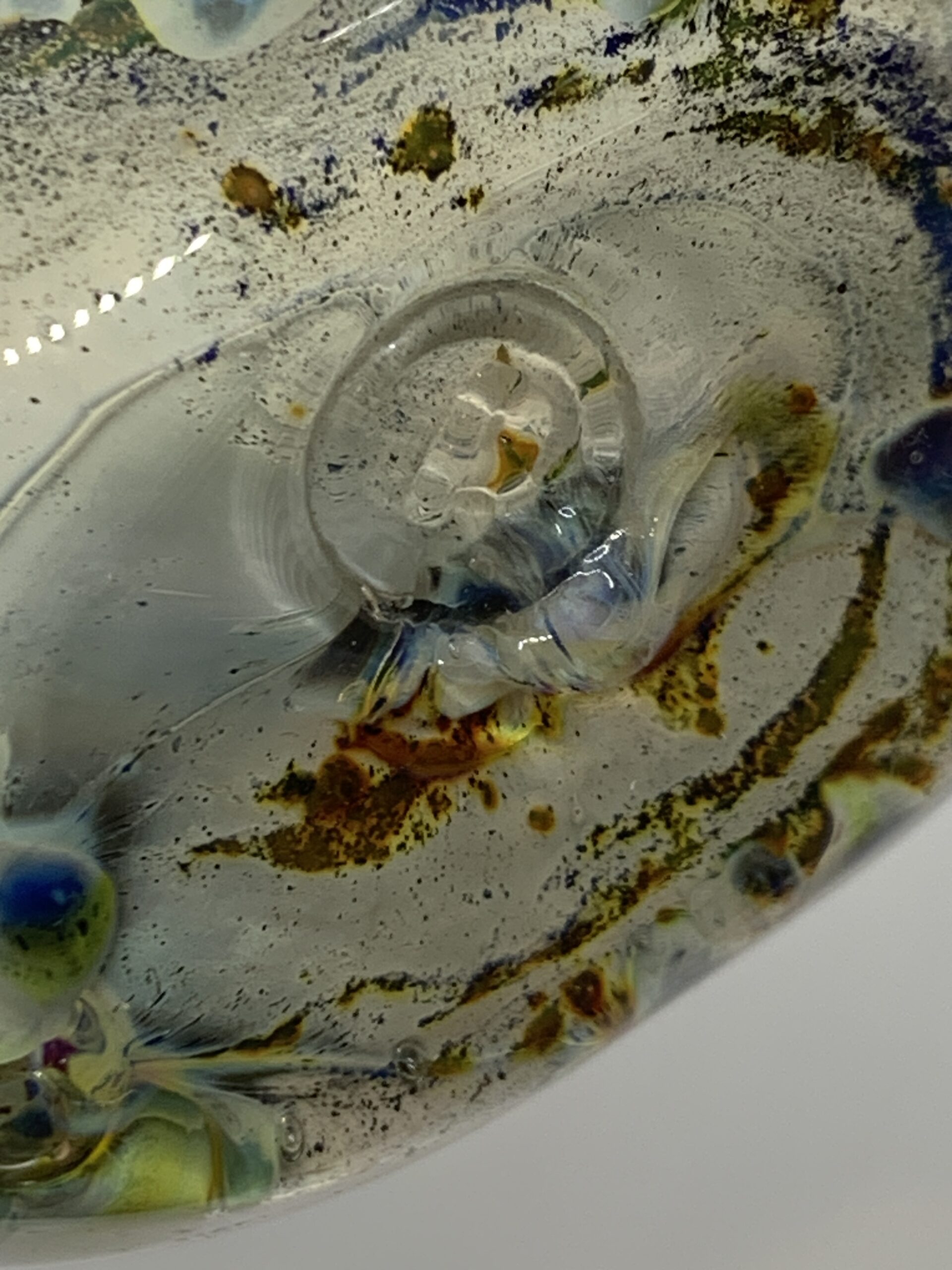 Richard Clements Art Glass Perfume Bottle 10cm - Vintage Keepsakes