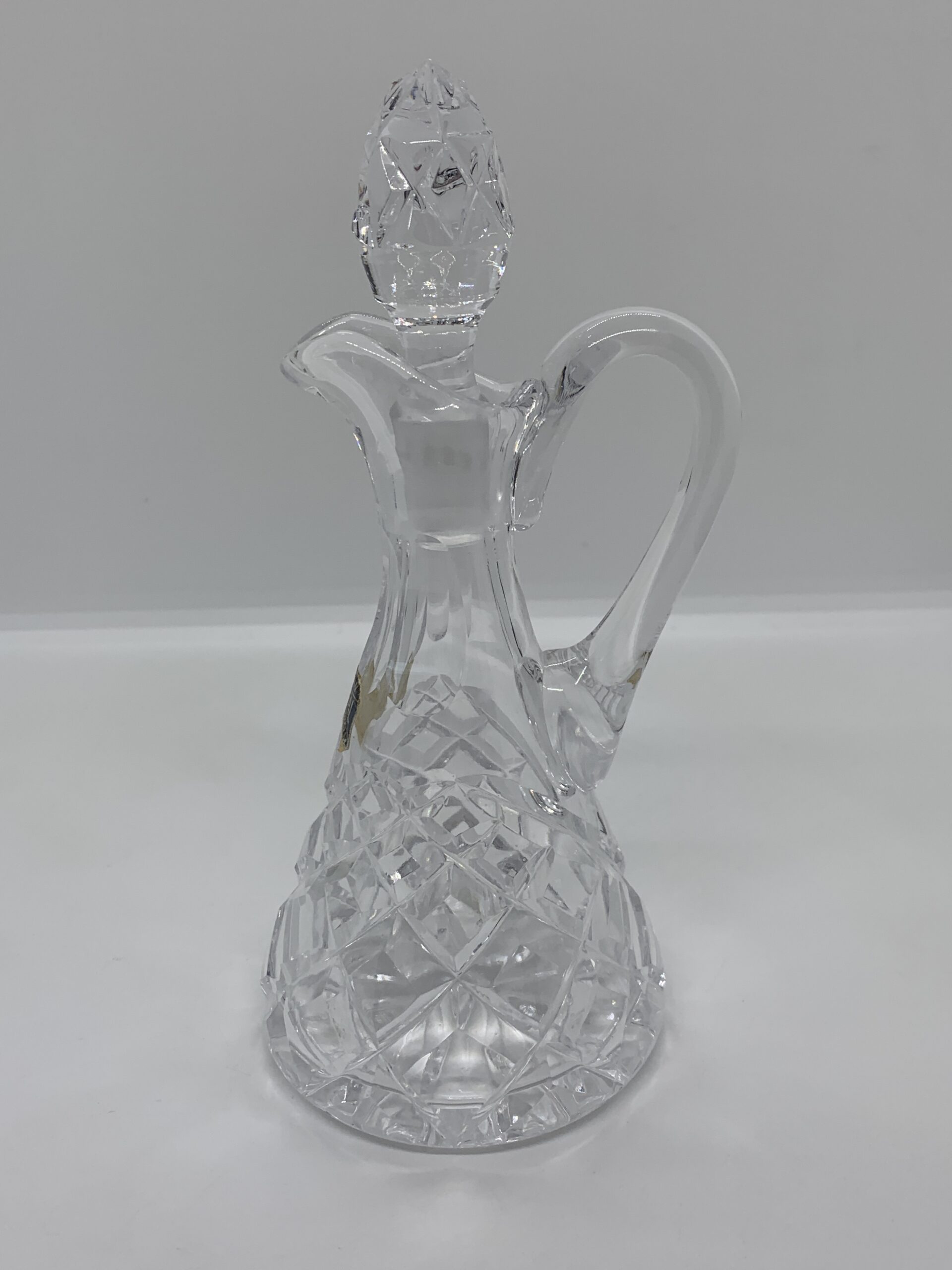 Vintage Gustav Kristal Small Cut Crystal Decanter 18cm - Vintage Keepsakes