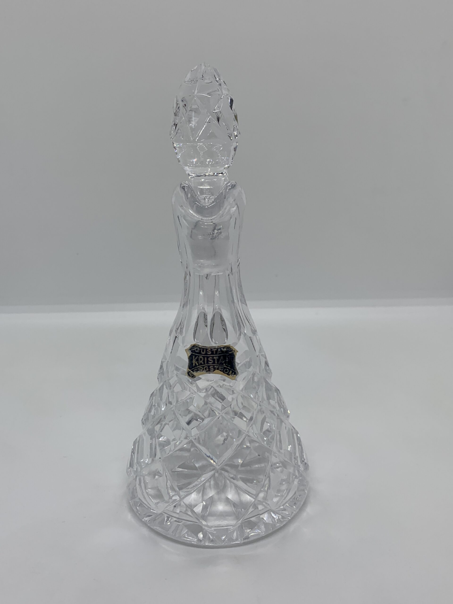Vintage Gustav Kristal Small Cut Crystal Decanter 18cm - Vintage Keepsakes