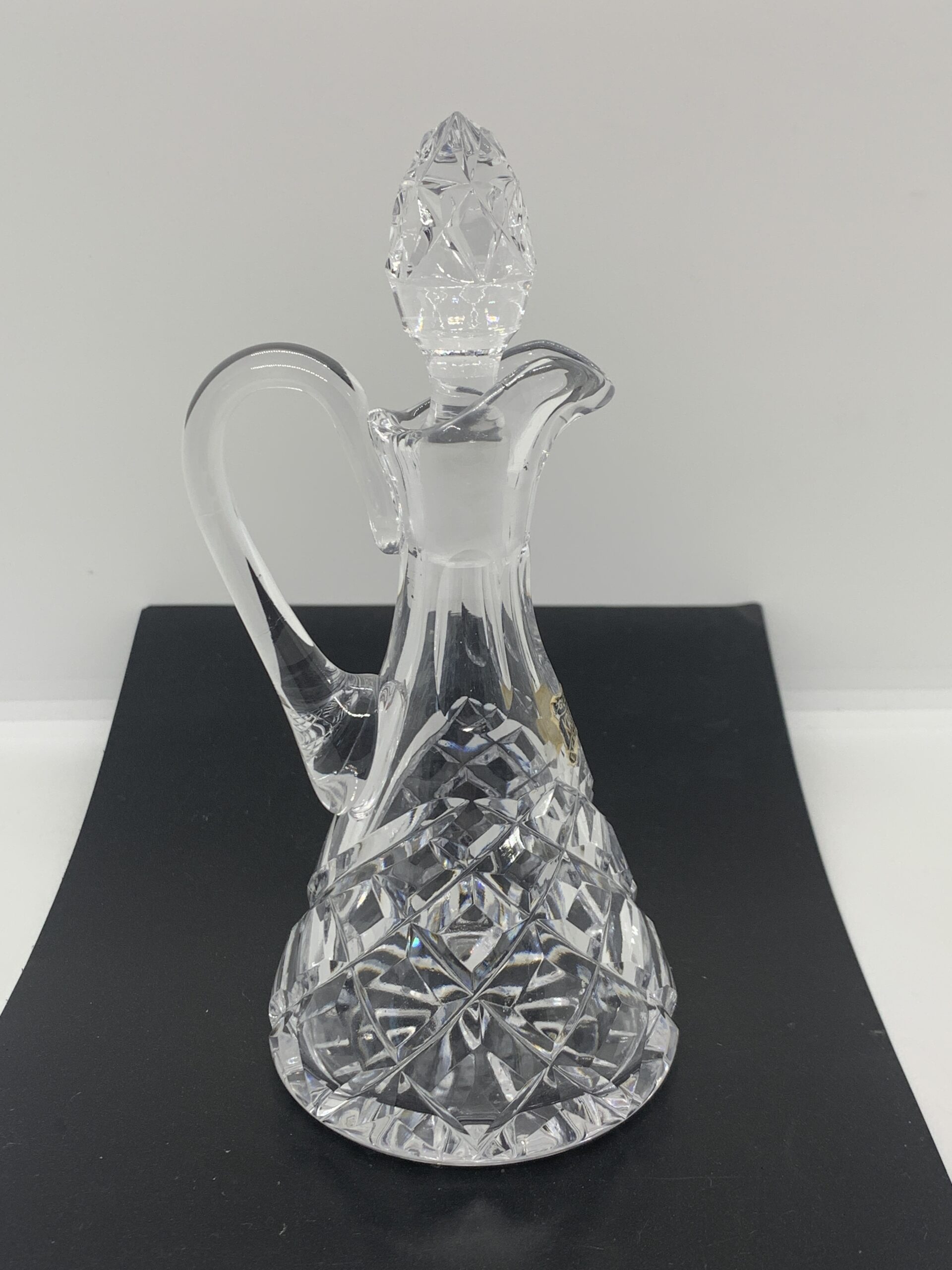Vintage Gustav Kristal Small Cut Crystal Decanter 18cm - Vintage Keepsakes