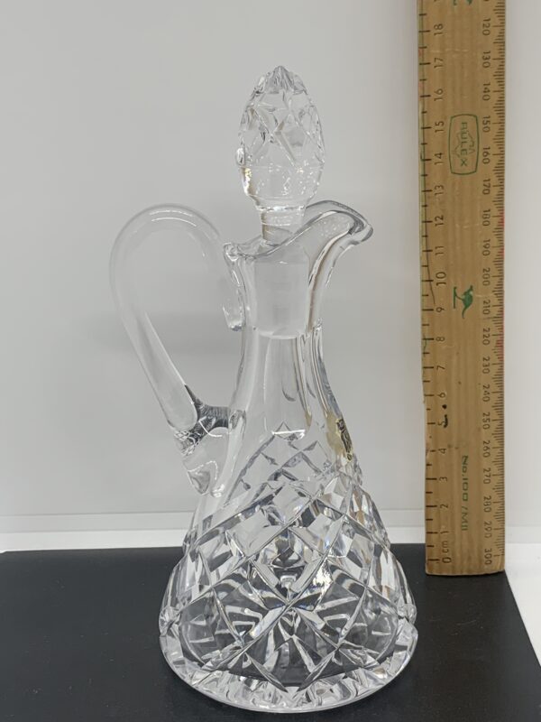 Vintage Gustav Kristal Small Cut Crystal Decanter 18cm - Vintage Keepsakes