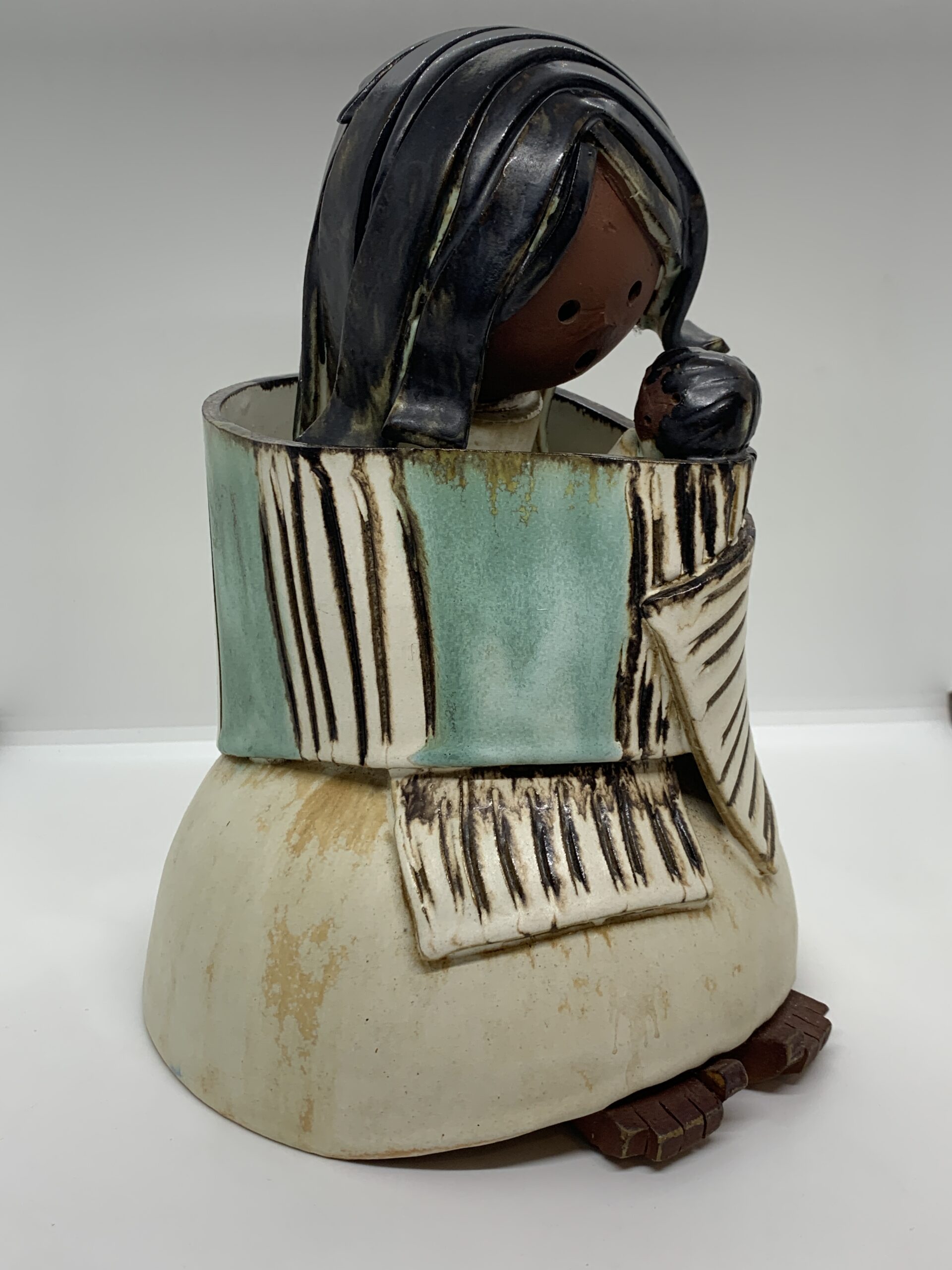 Elisa Spanish Pottery Mother with Baby 27cm high (stamped on base ...
