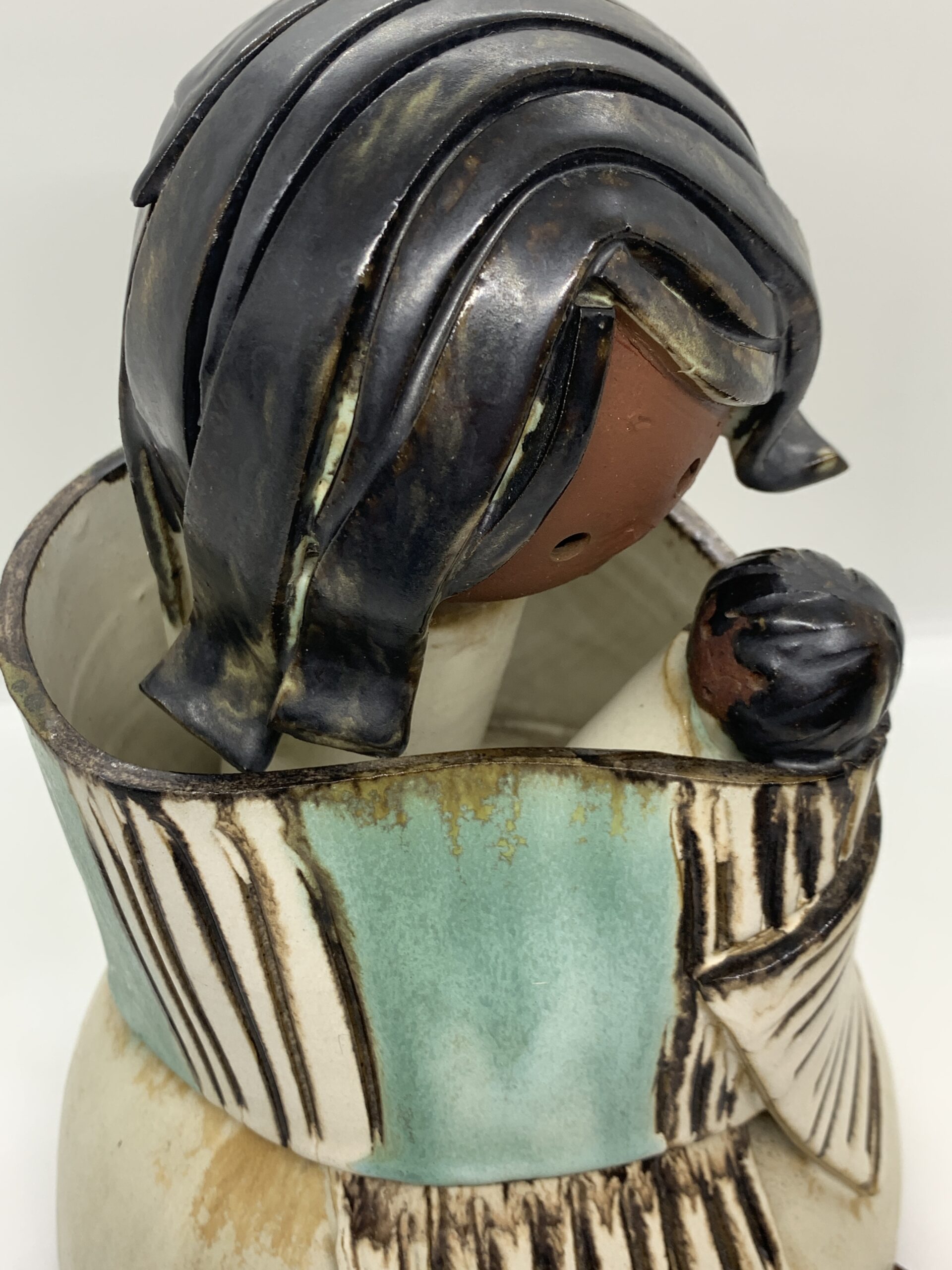 Elisa Spanish Pottery Mother with Baby 27cm high (stamped on base ...