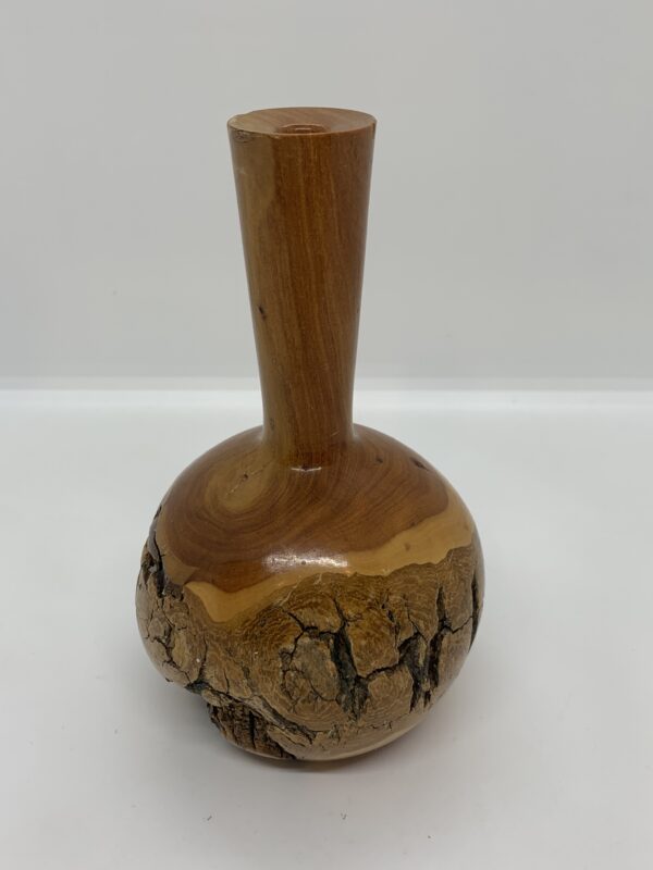 Timber Museum and Gallery Daintree Wooden Handcrafted Bud Vase 15cm ...