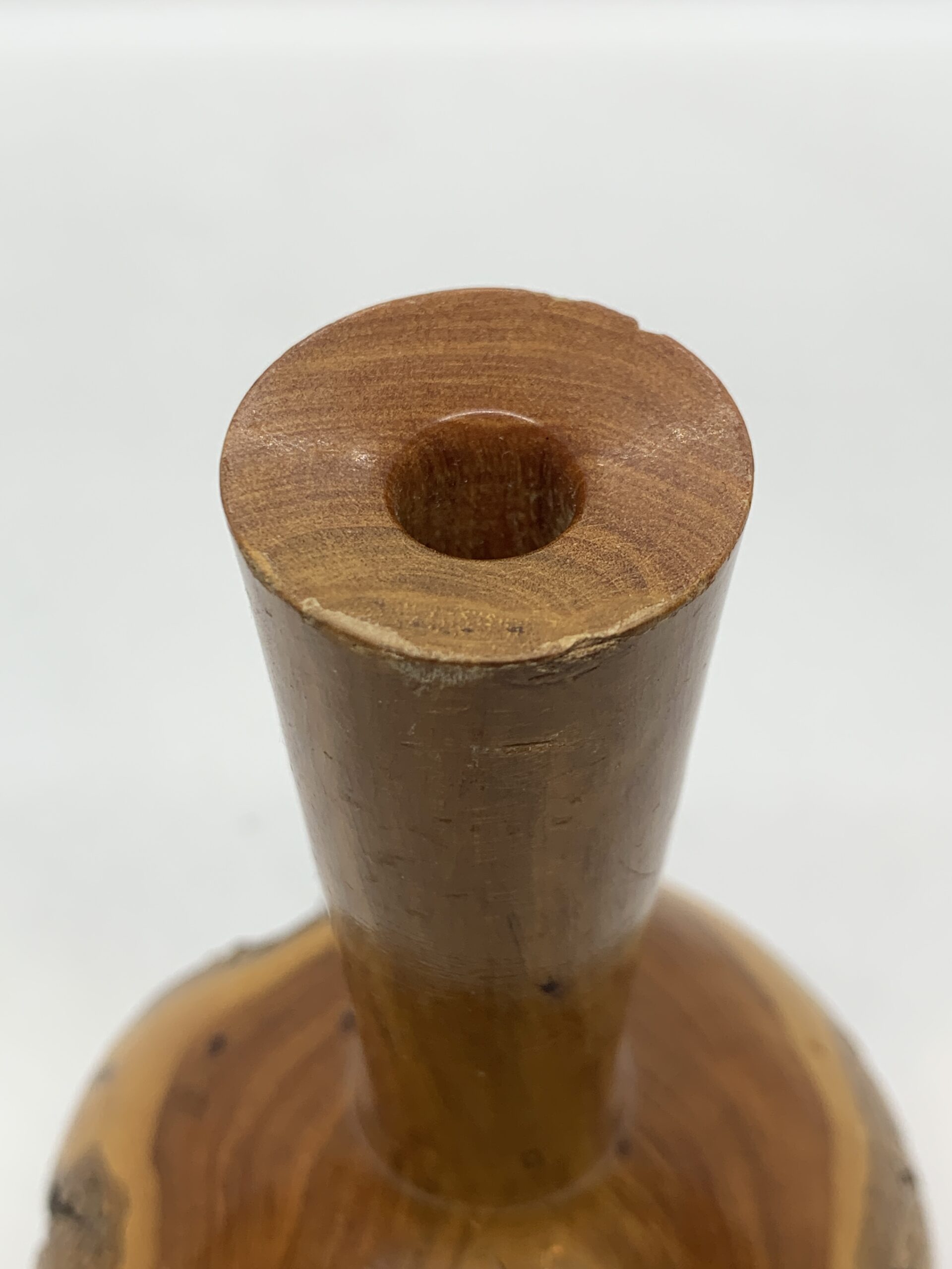 Timber Museum and Gallery Daintree Wooden Handcrafted Bud Vase 15cm ...