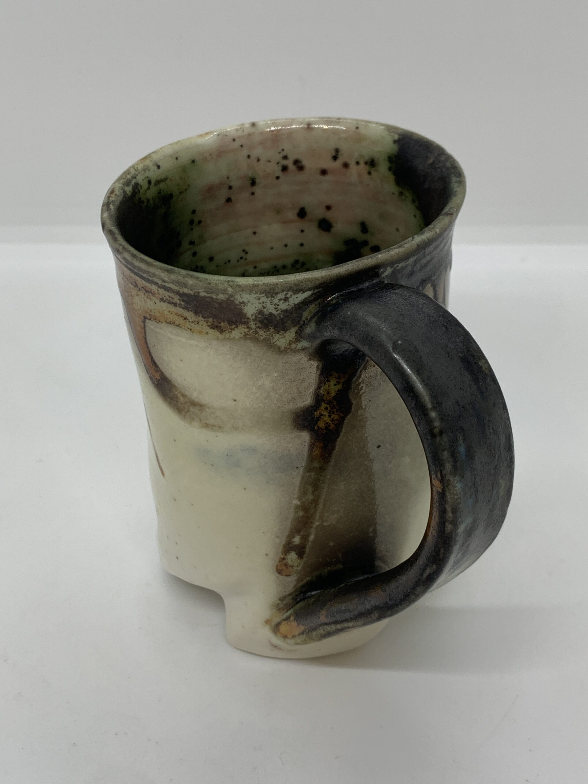 Studio Pottery Mug with Interesting Base - incised signature - Vintage ...