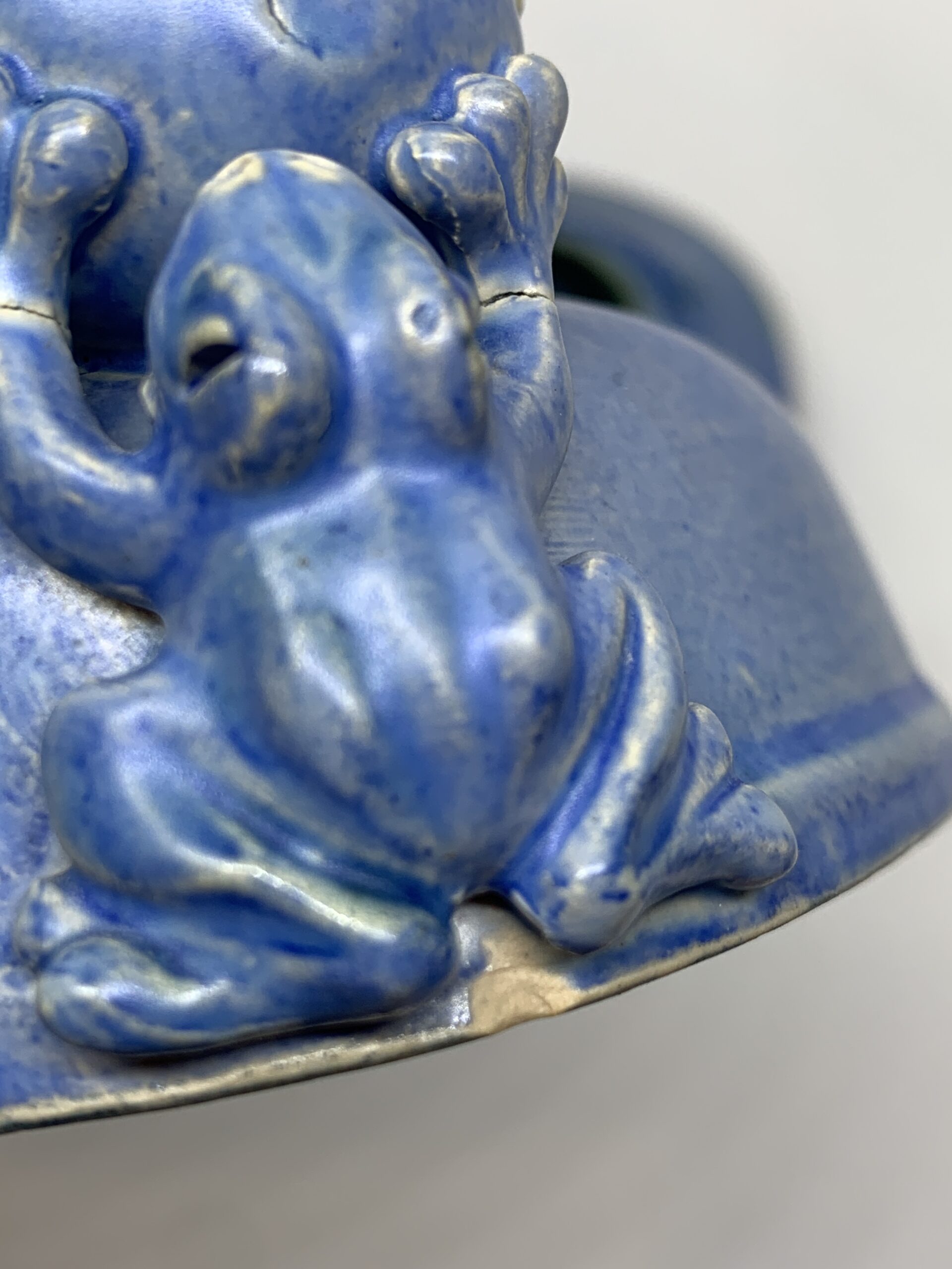 Unusual Frog Themed Pottery Lidded Cheese Dish 18cm long - Vintage ...