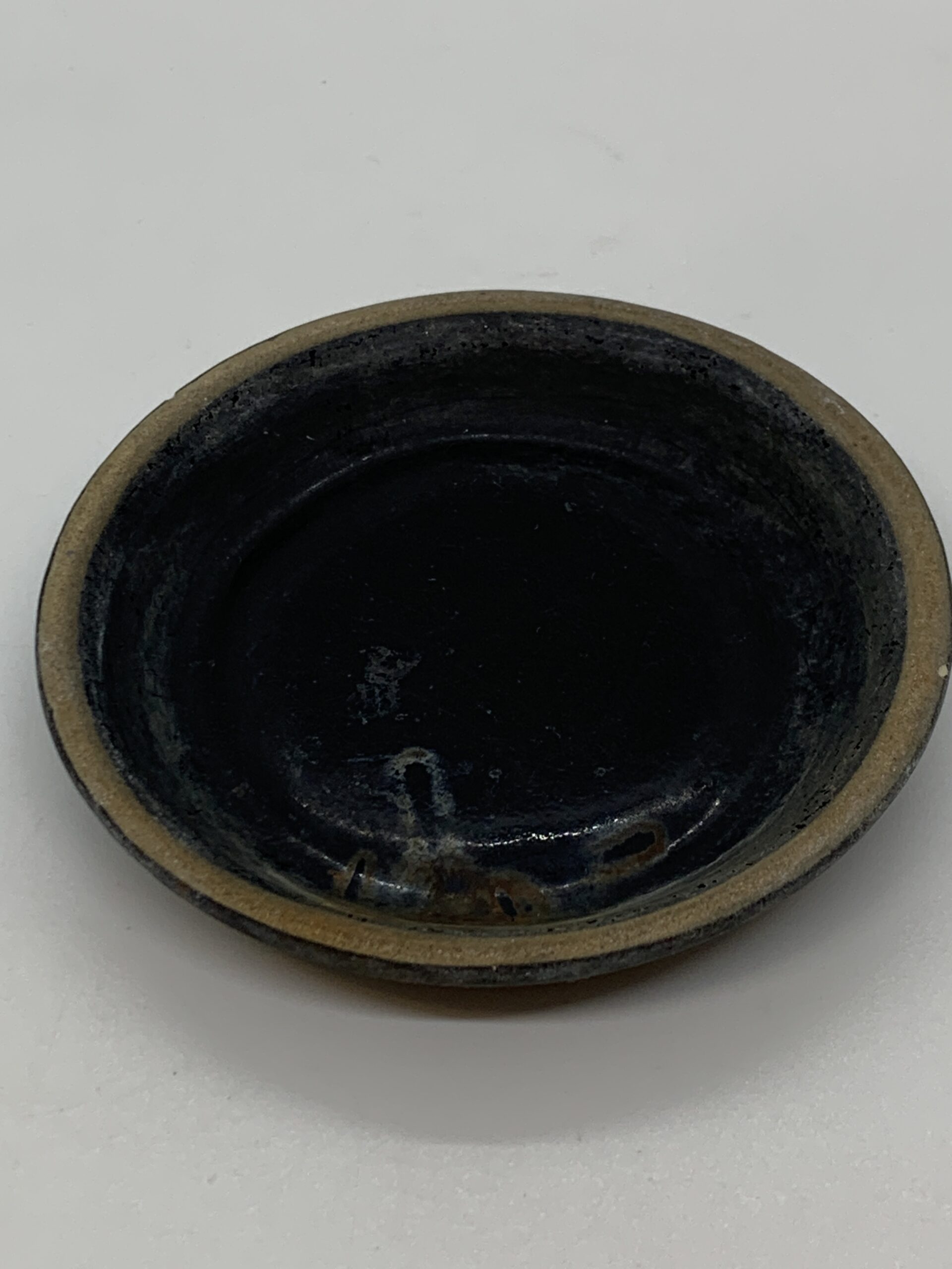 Small Round Pottery Dish 9cm - Vintage Keepsakes