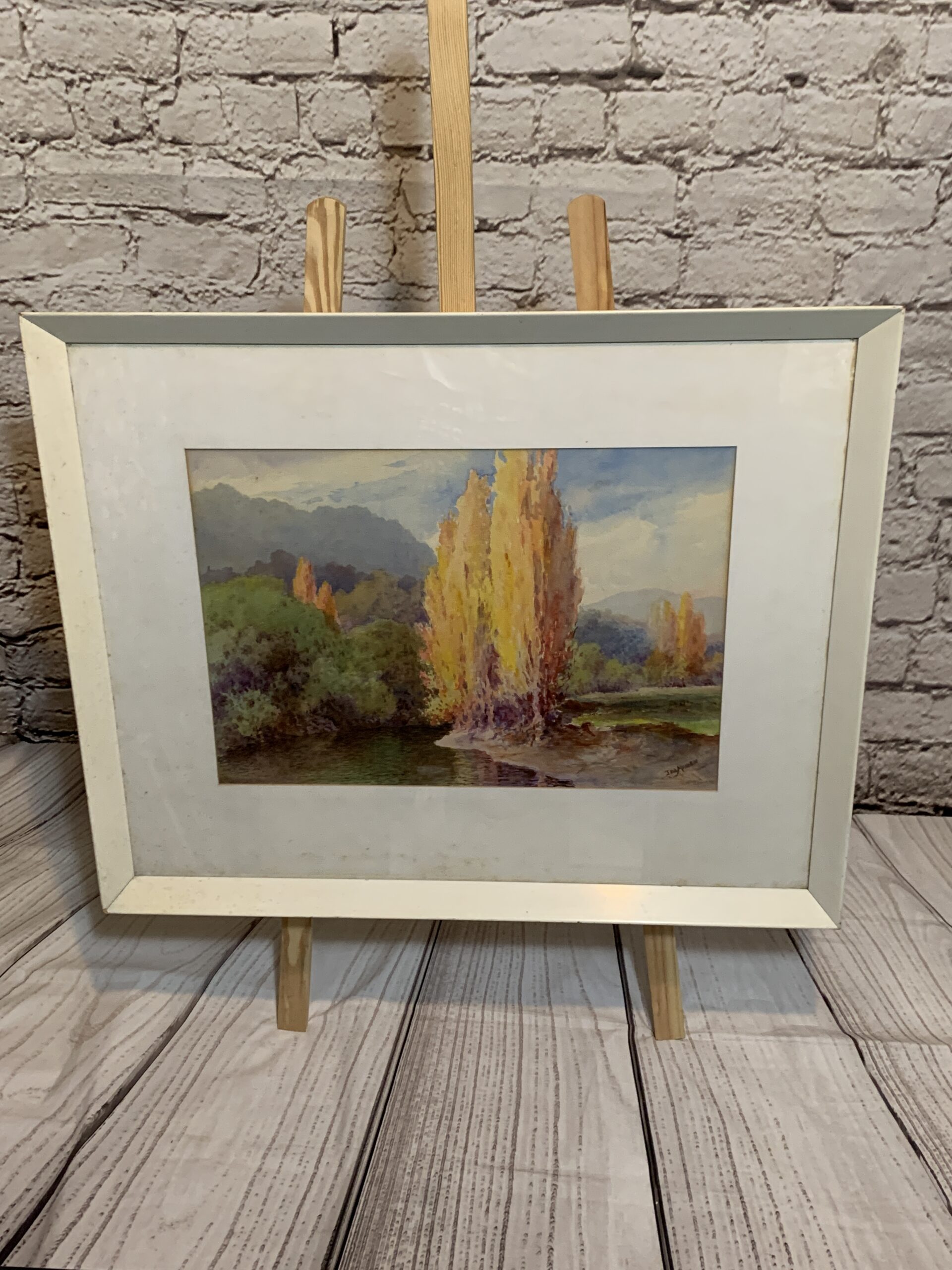 Ida (Beaumont) Maiden Autumn Themed Original Watercolor Painting ...