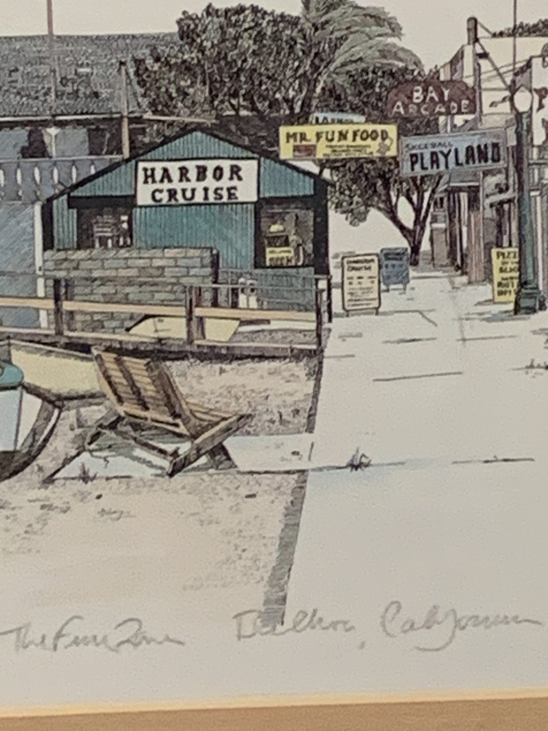 The Fun Zone - Balboa California Picture of Catalina Zone 30x37cm ...