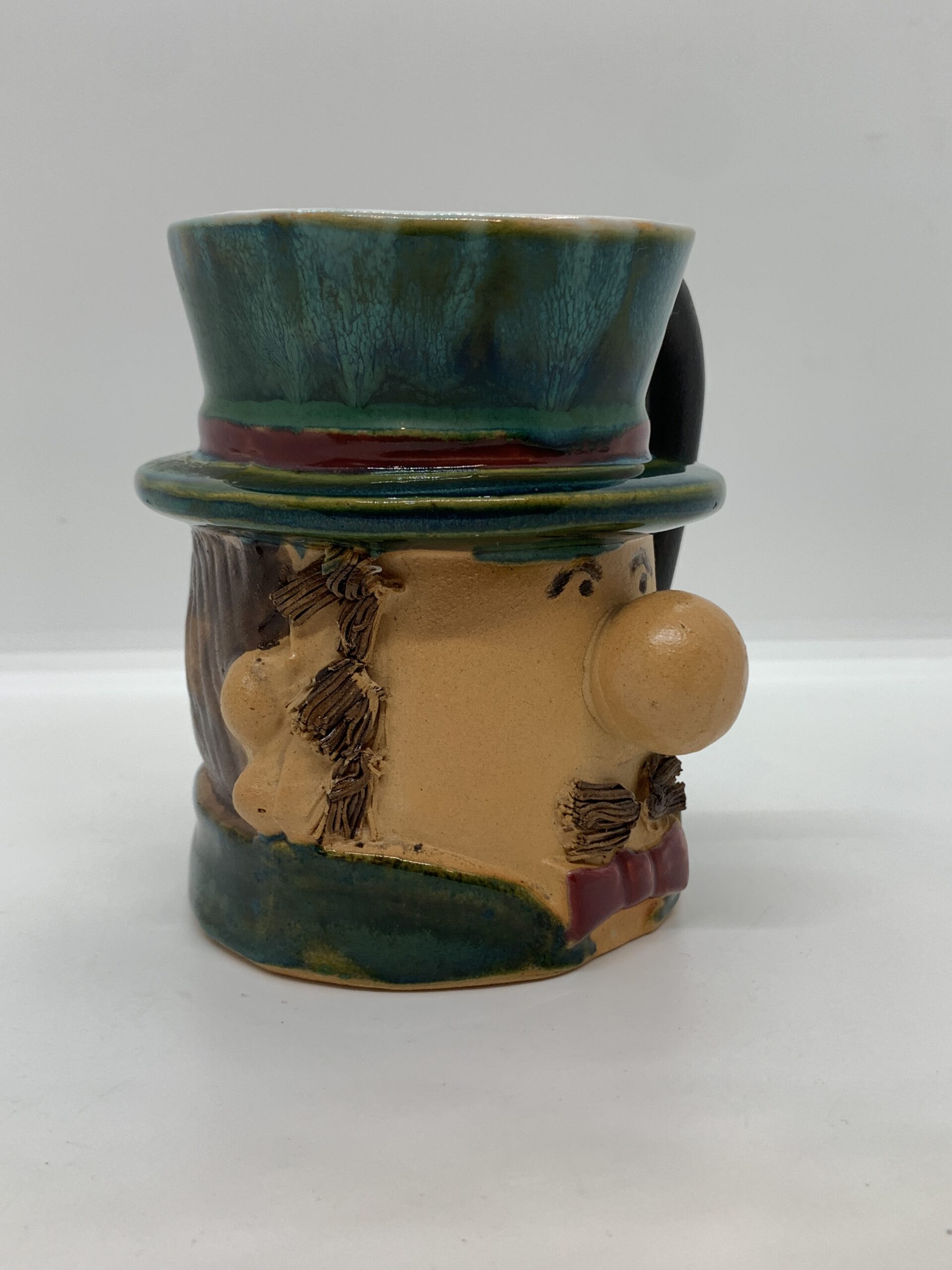 Ceramic Face Mug Man with Hat 12cm high - Vintage Keepsakes