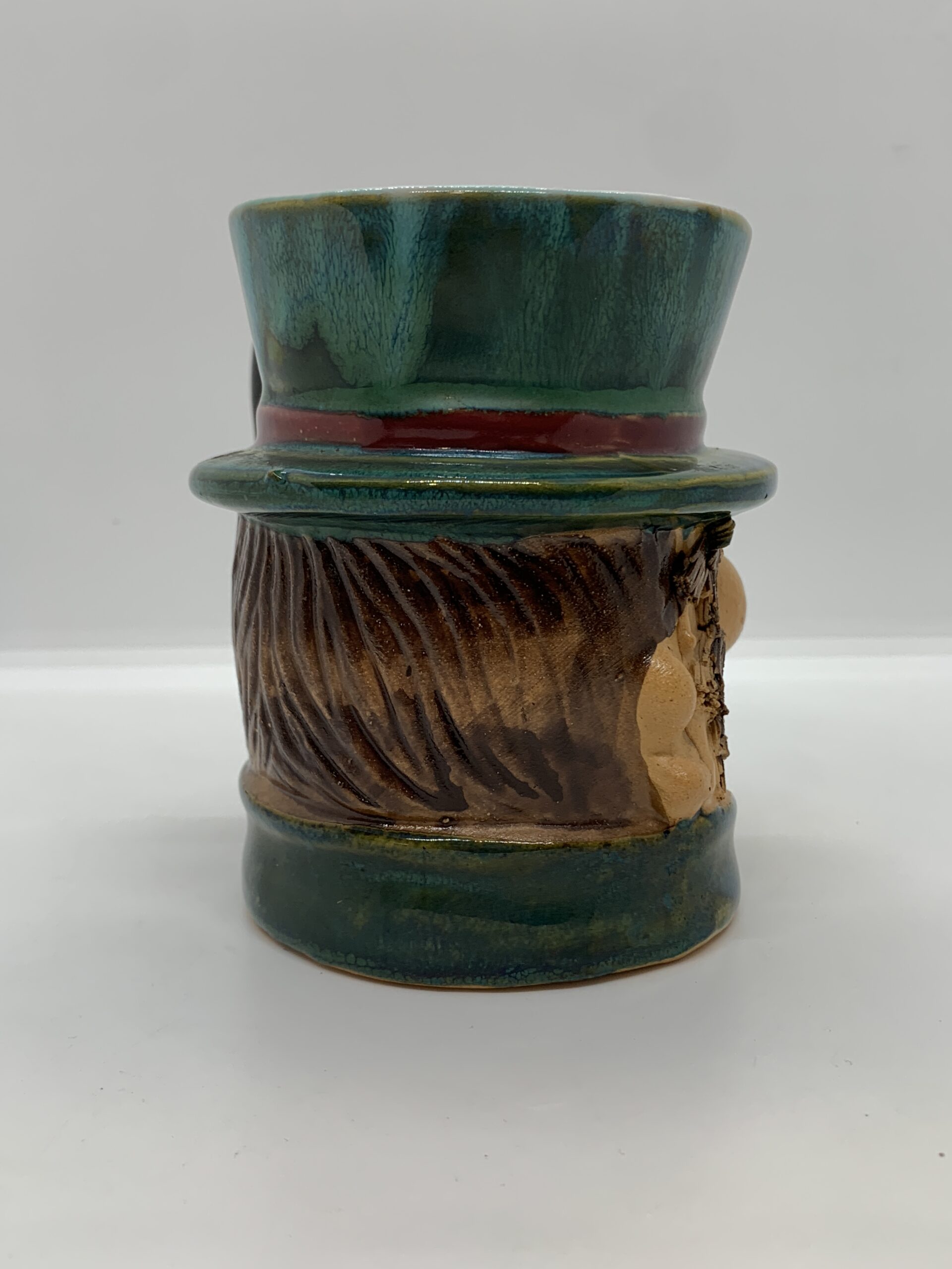 Ceramic Face Mug Man with Hat 12cm high - Vintage Keepsakes