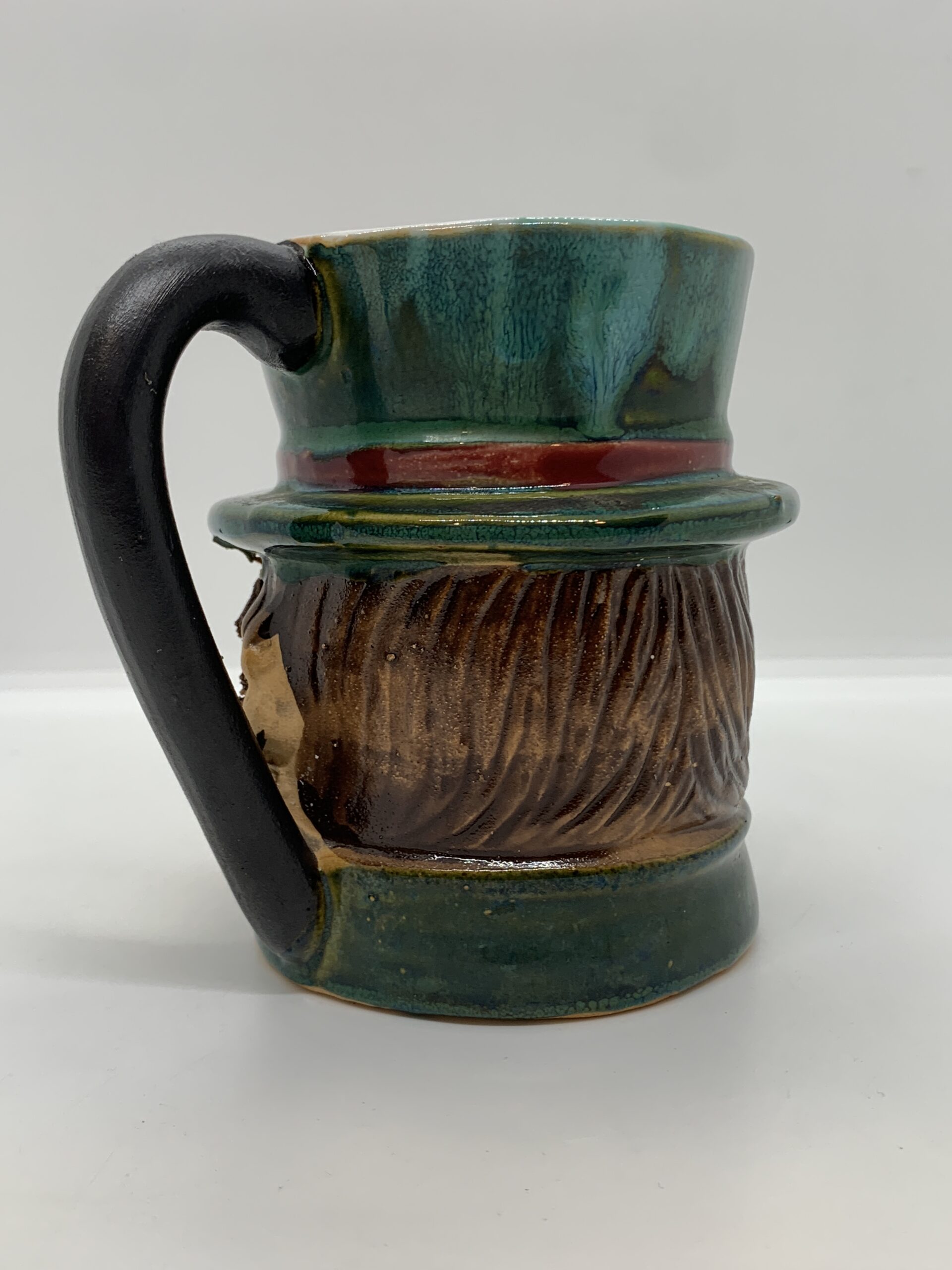 Ceramic Face Mug Man with Hat 12cm high - Vintage Keepsakes