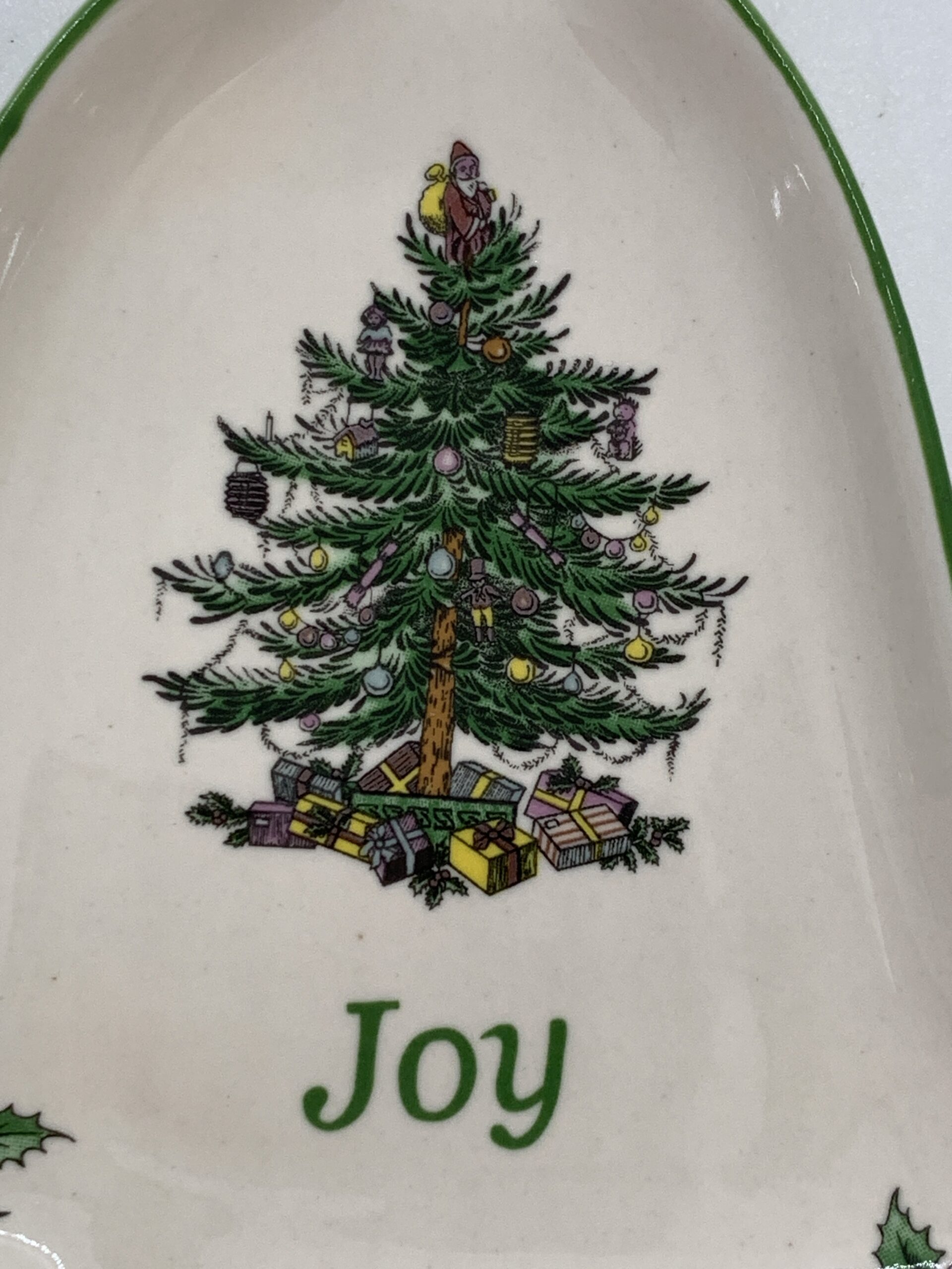 Spode Christmas Tree - Joy - Tray 12cm - Vintage Keepsakes