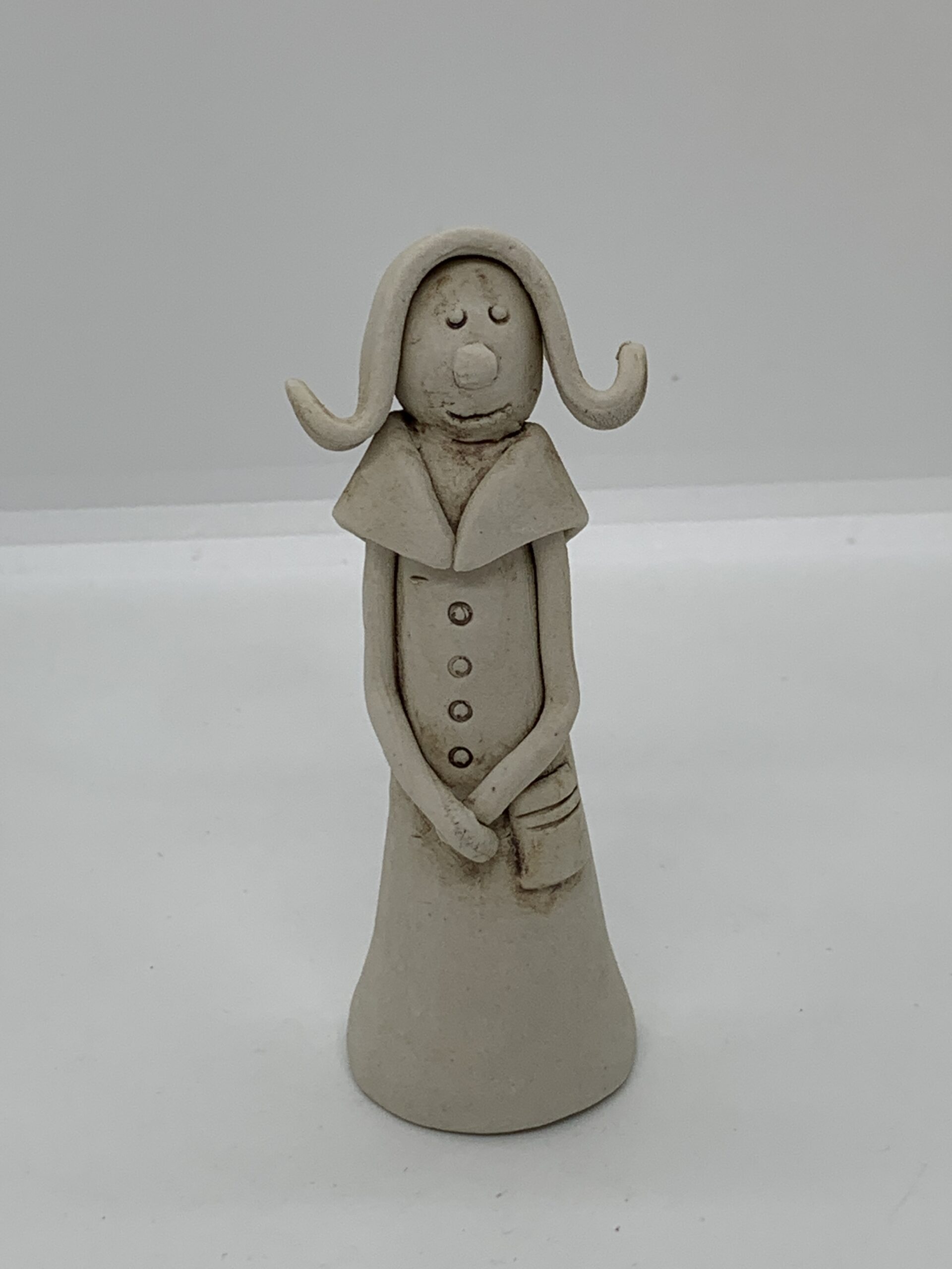 Small Pottery Nun stamped Rawling on base 10.5cm - Vintage Keepsakes