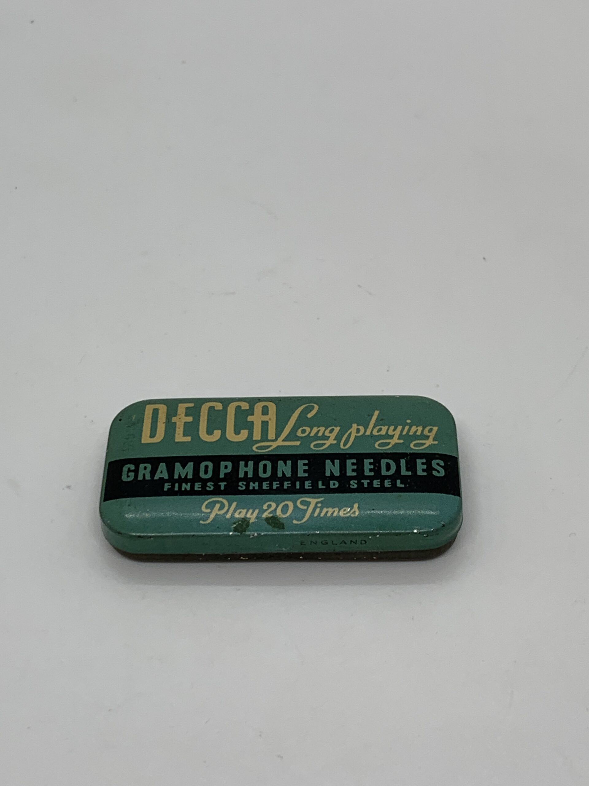 Decca Gramphone Needle Container with Two Needles - Vintage Keepsakes