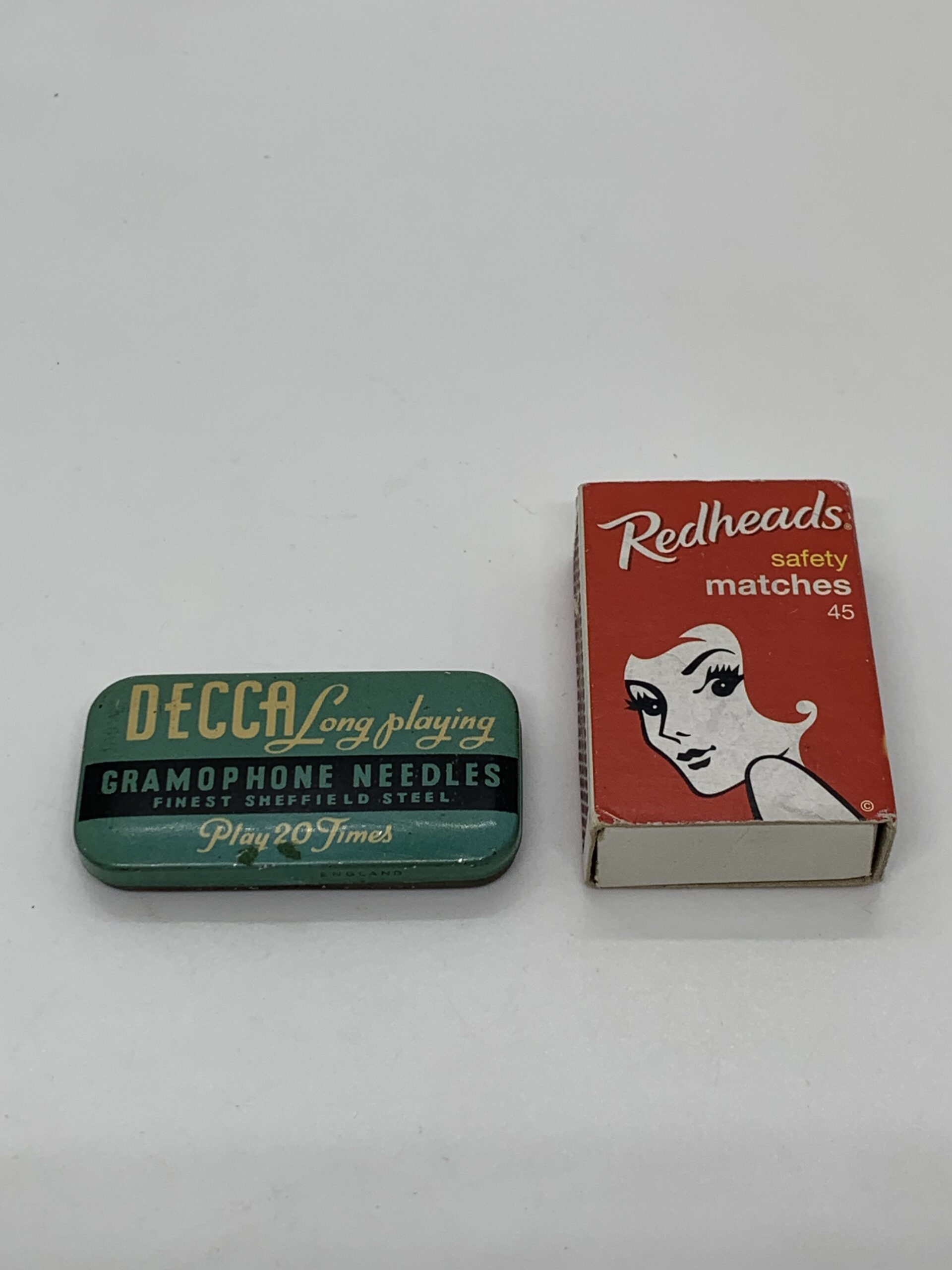 Decca Gramphone Needle Container with Two Needles - Vintage Keepsakes