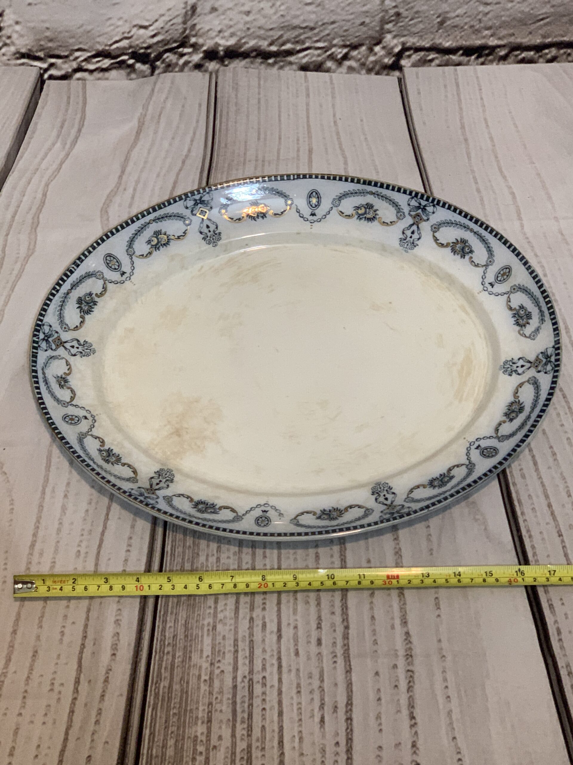 Vintage Kendall Pattern Oval Ceramic Platter 45cm (as pictured ...