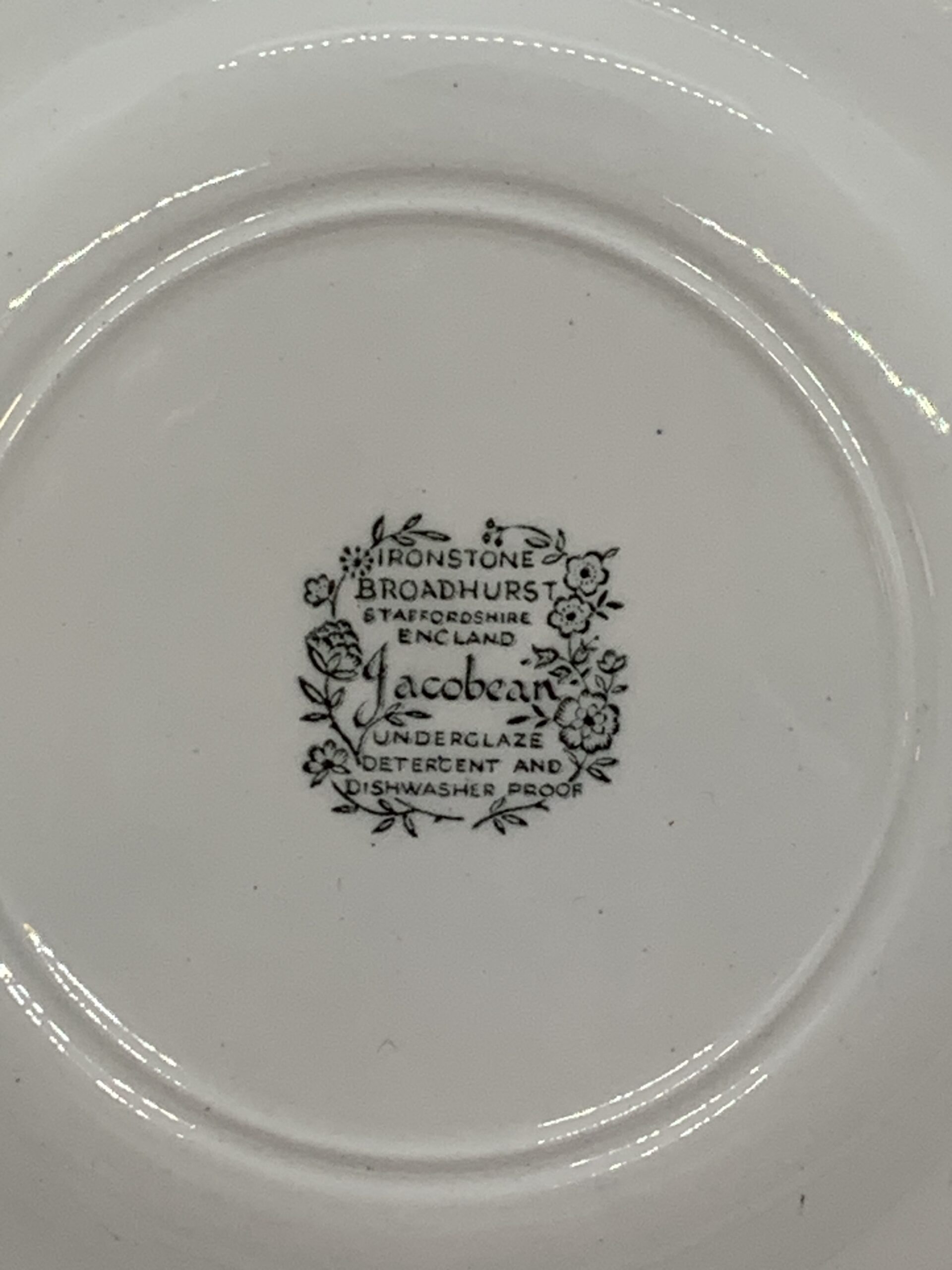 Ironstone Broadhurst Jacobean Plate 17cm - Vintage Keepsakes