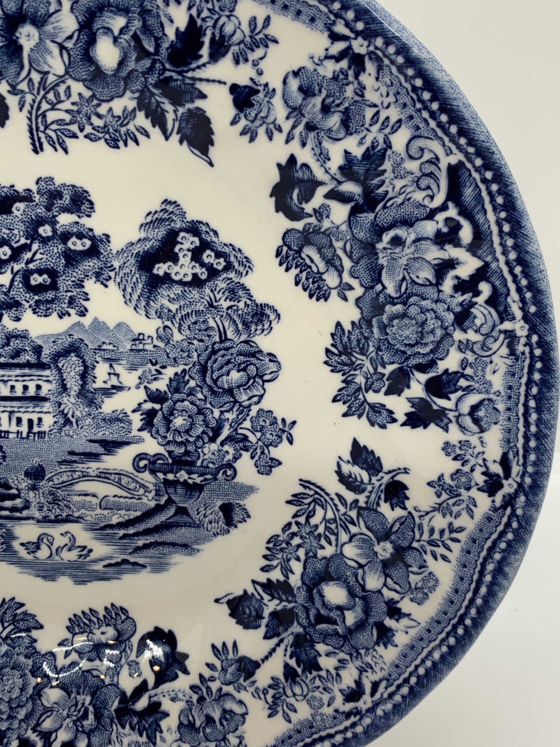 Churchill (Fine English Tableware) Blue and White Plate 17cm - Vintage ...