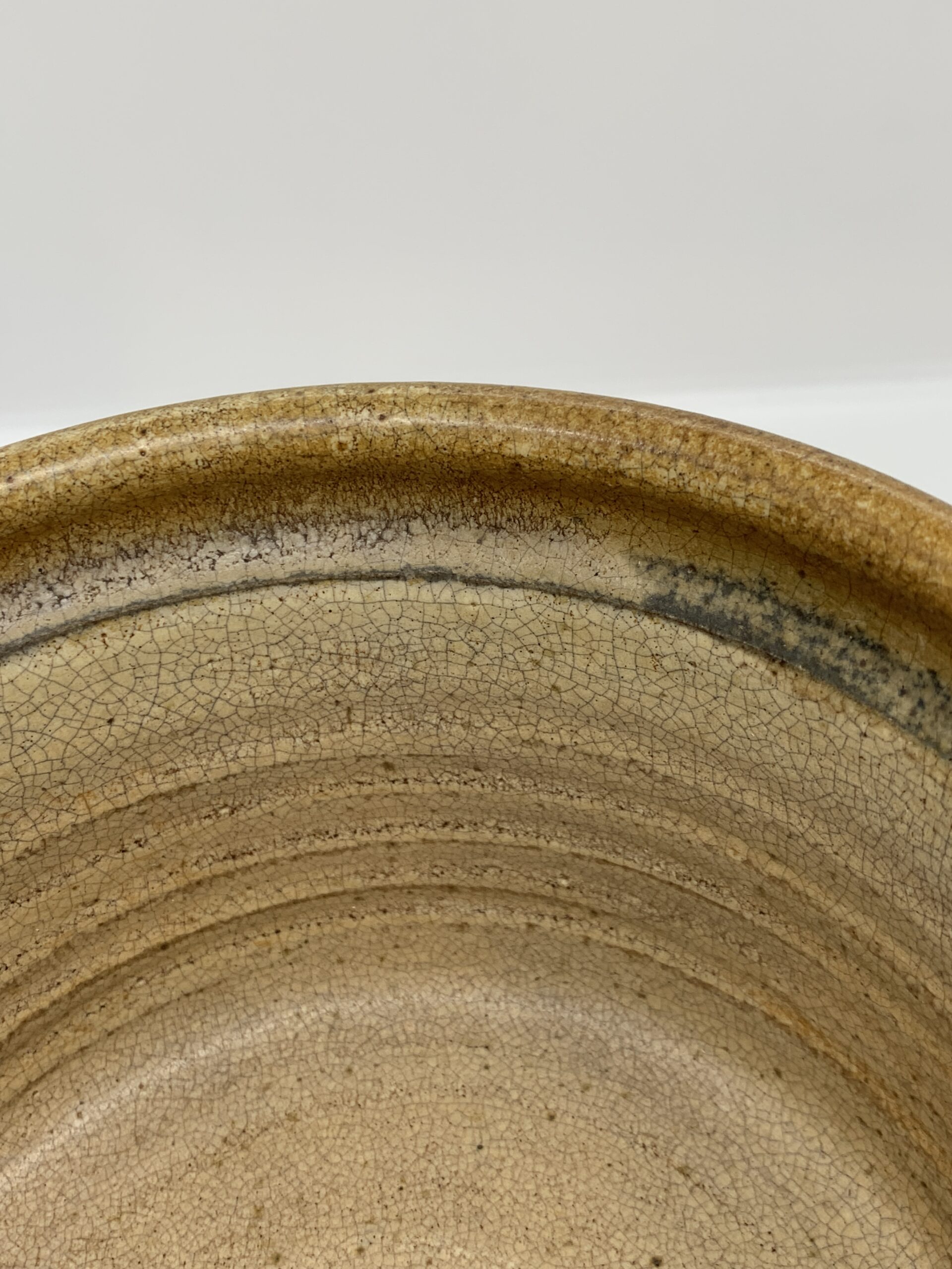 Heavy Form Pottery Bowl 10cm high stamped MB on base - Vintage Keepsakes