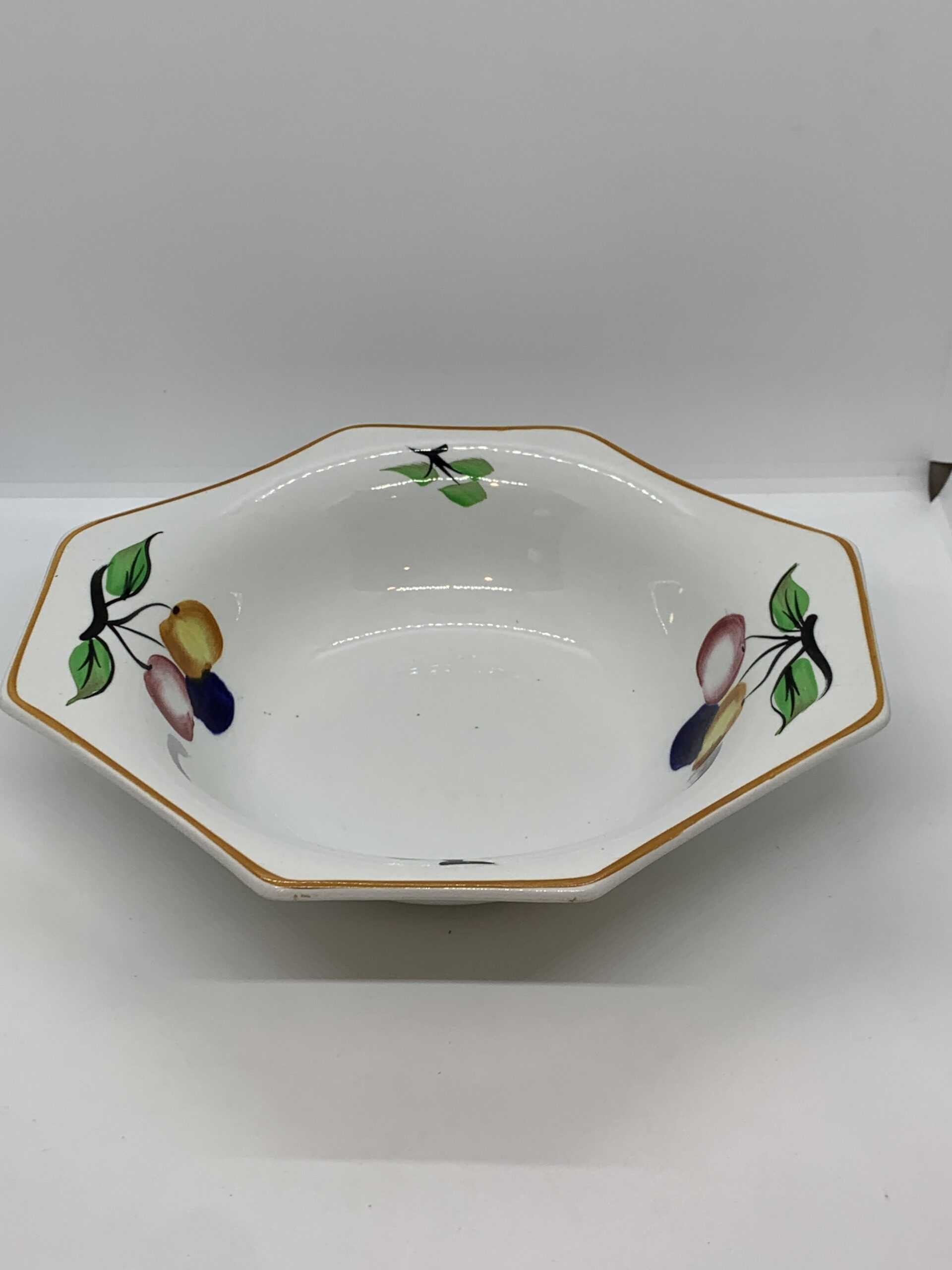 Solian Ware (Soho Pottery) Bowl Fruit Pattern 25cm - Vintage Keepsakes