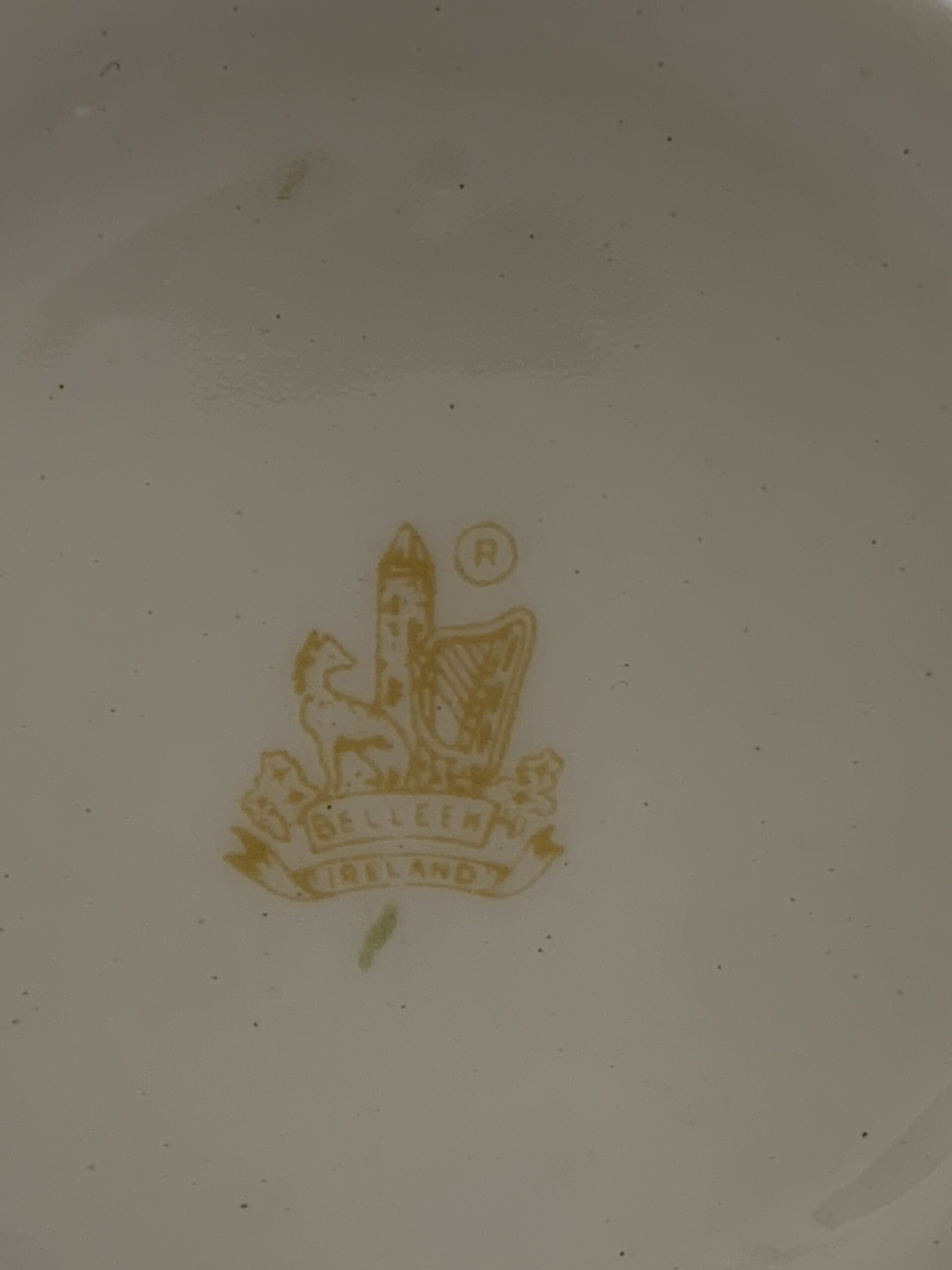 Belleek Shamrock Pattern Posy Vase 15cm - Vintage Keepsakes