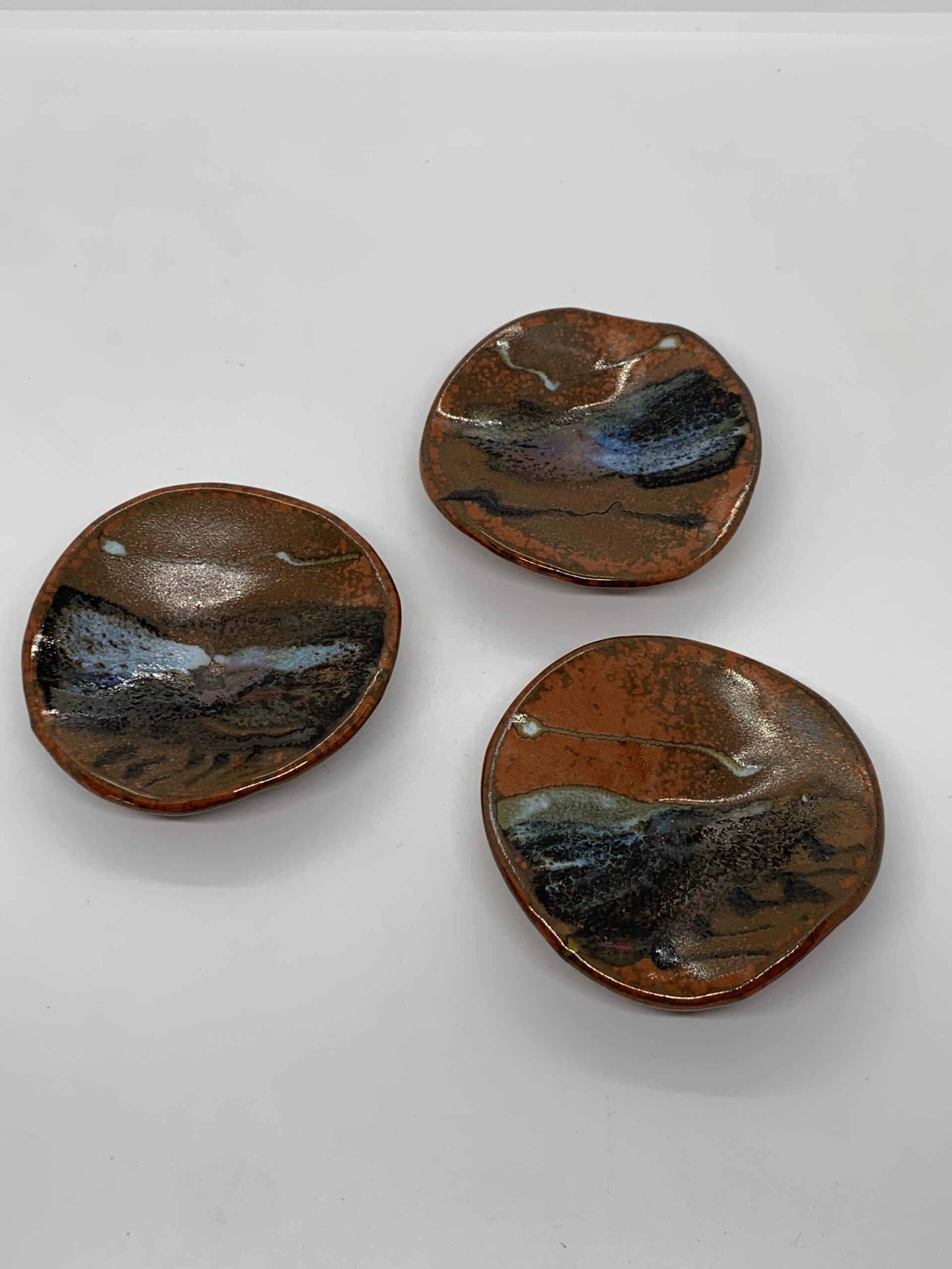 Set of 3 One Tree Hill Pottery Small Dishes 9cm - Vintage Keepsakes