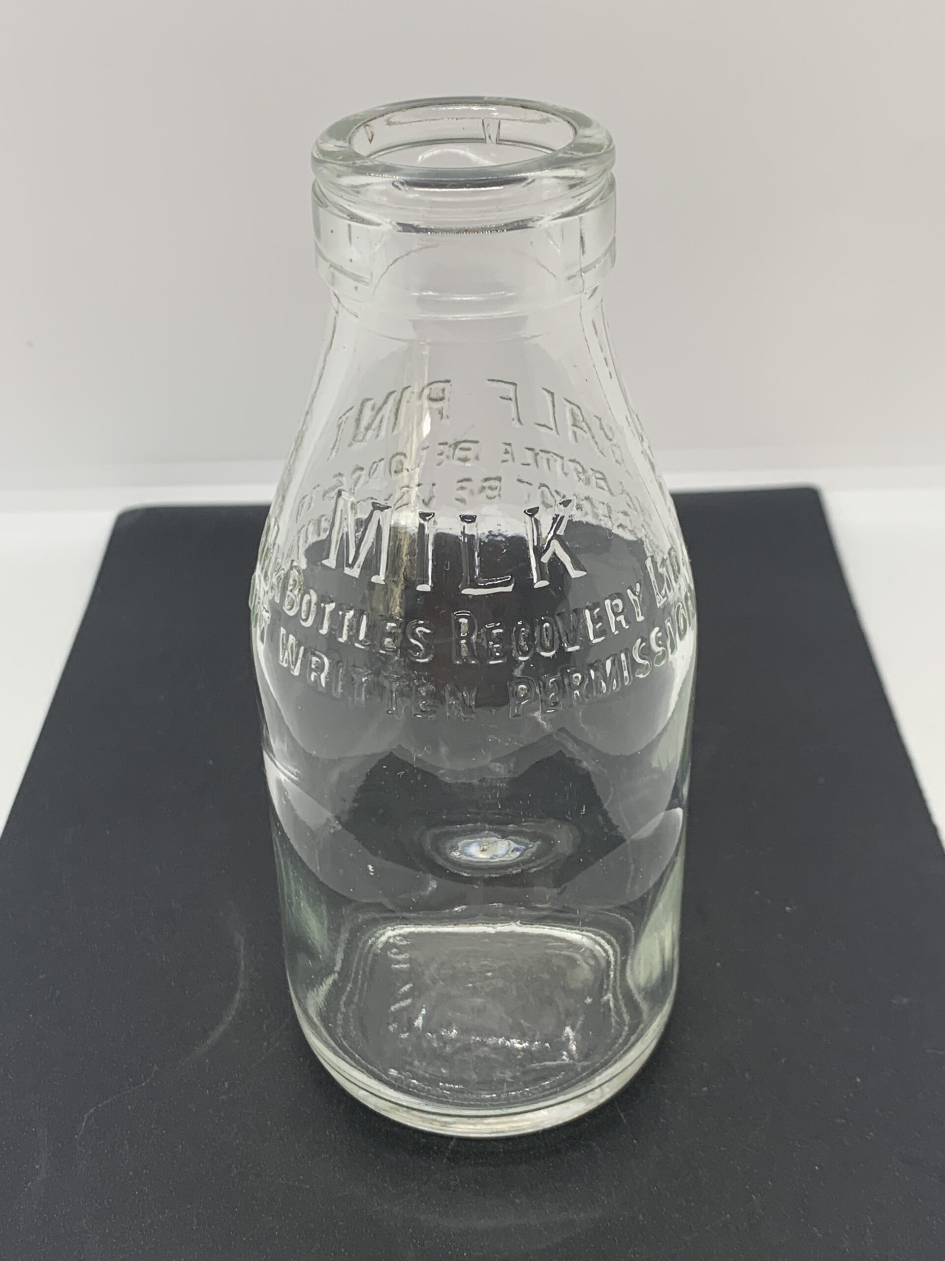 Half Pint Milk Bottle (Milk Bottles Recovery Ltd) - Vintage Keepsakes