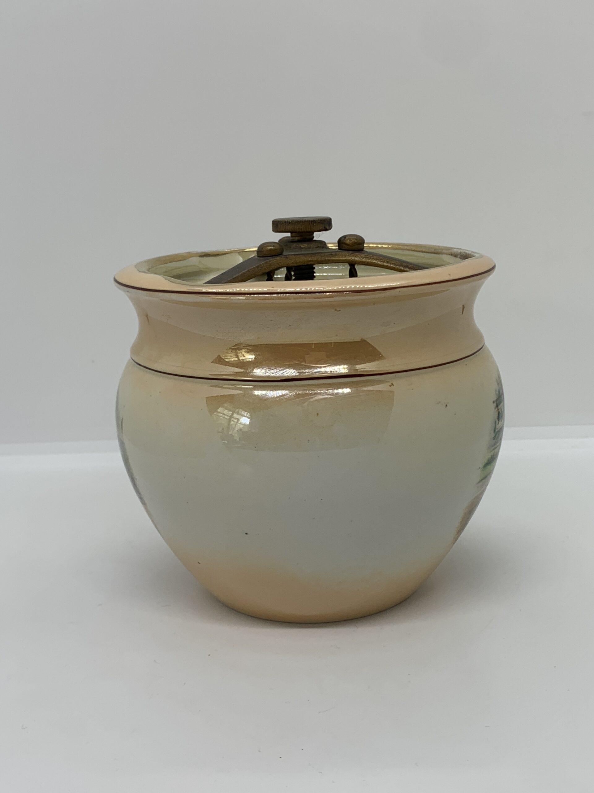 Vintage Dickens Ware (Grimwades England) Lustre Tobacco Jar 11cm high ...