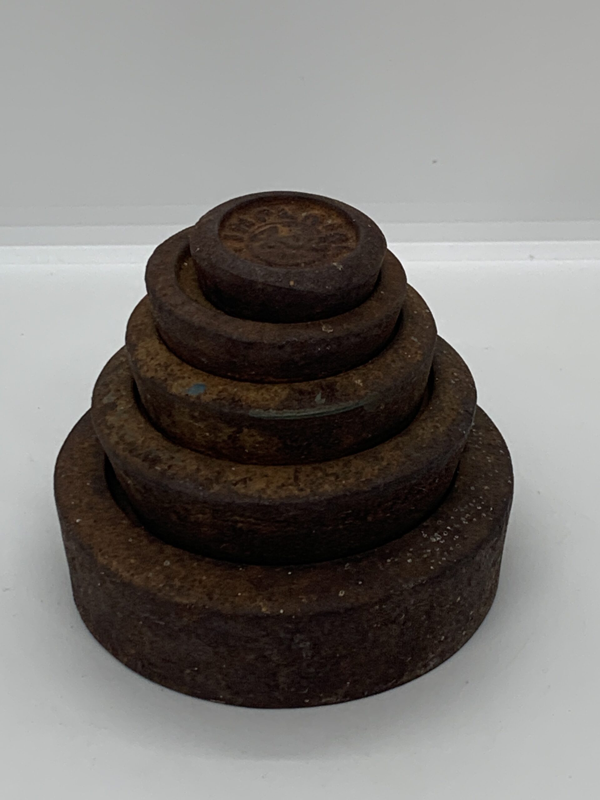 Vintage Five Stacking Imperial Scale Weights (4lb to 4oz) - Vintage ...