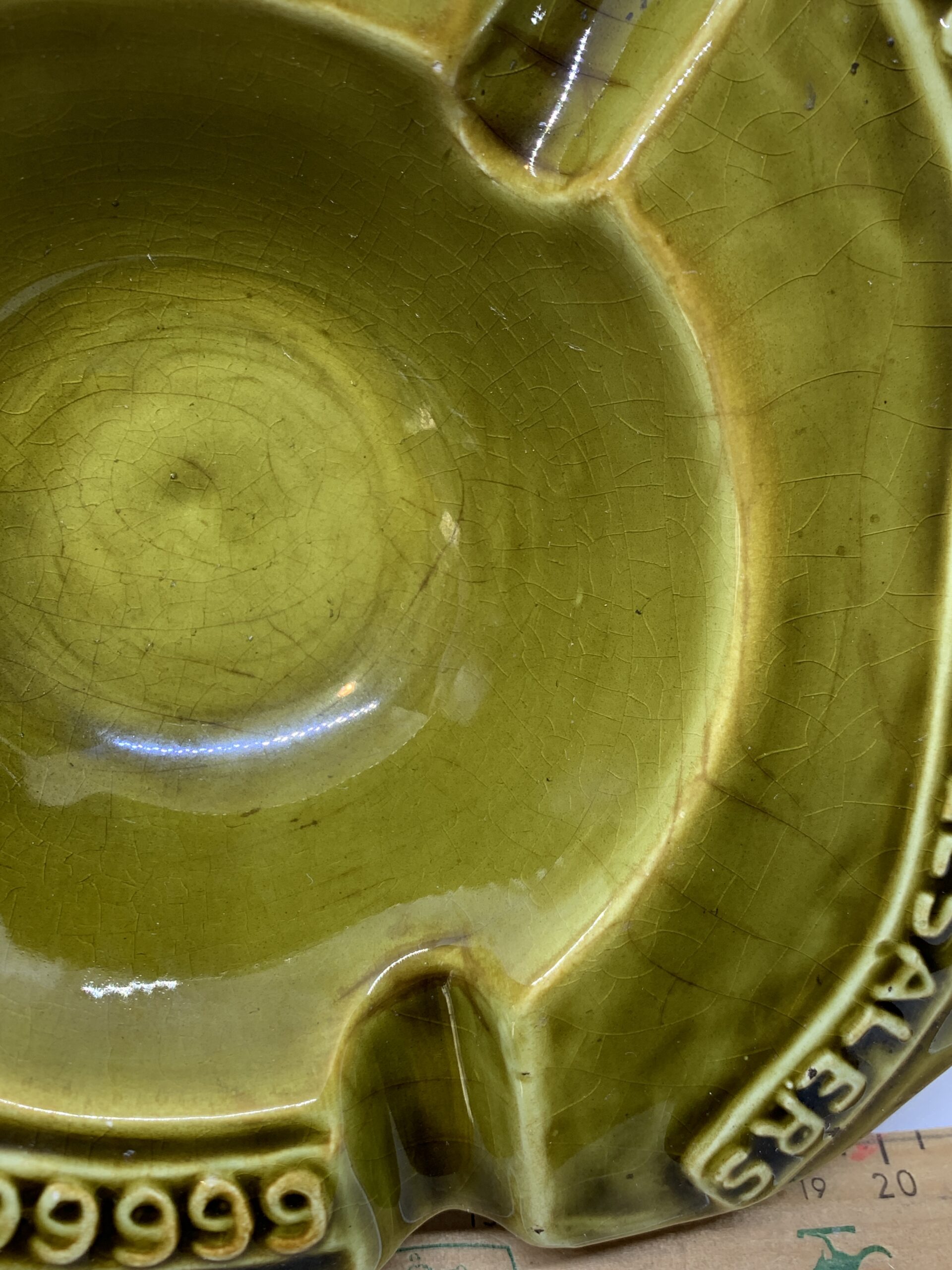 Vintage Australian Pottery Branded Olive Ashtray 19x15cm - Vintage ...