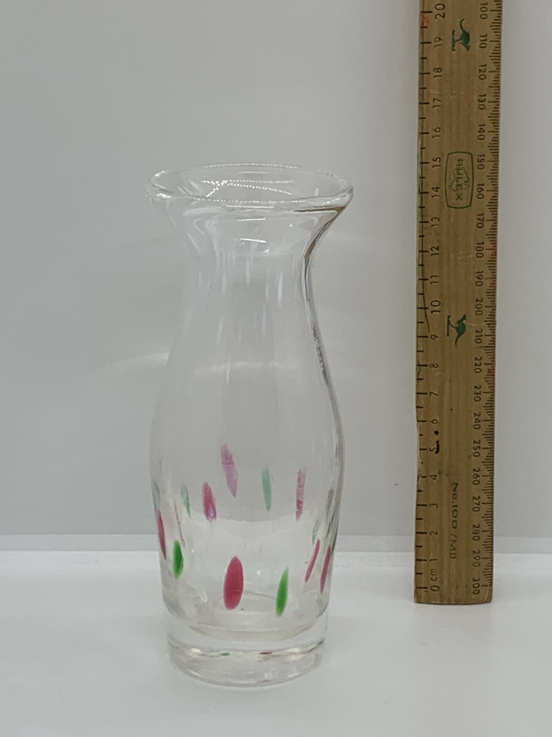 Oasis Crystal signed Geoffrey Dickinson Art Glass Vase 16cm (1995 ...