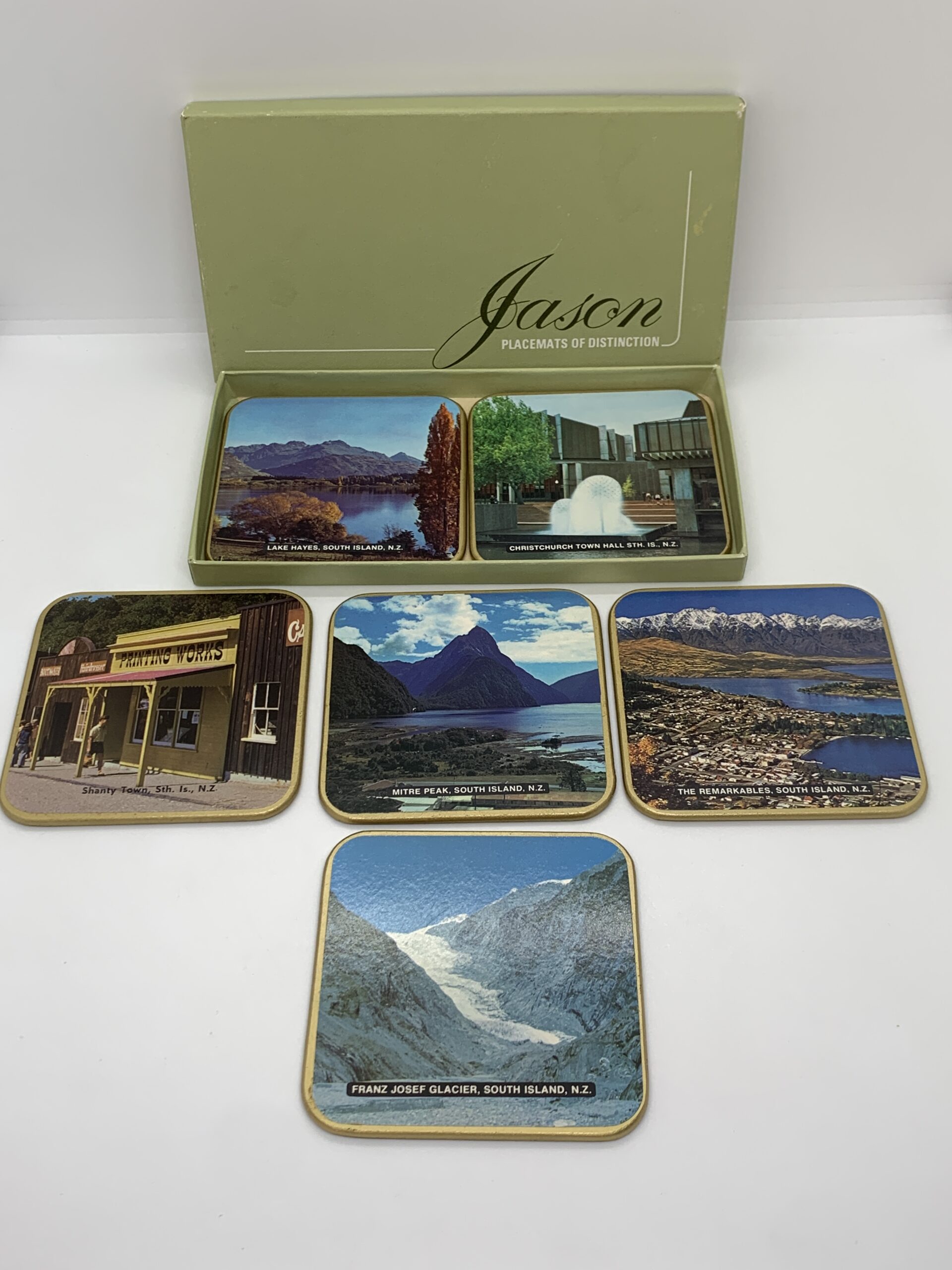 Jason New Zealand North Island Scenes Coasters - Vintage Keepsakes
