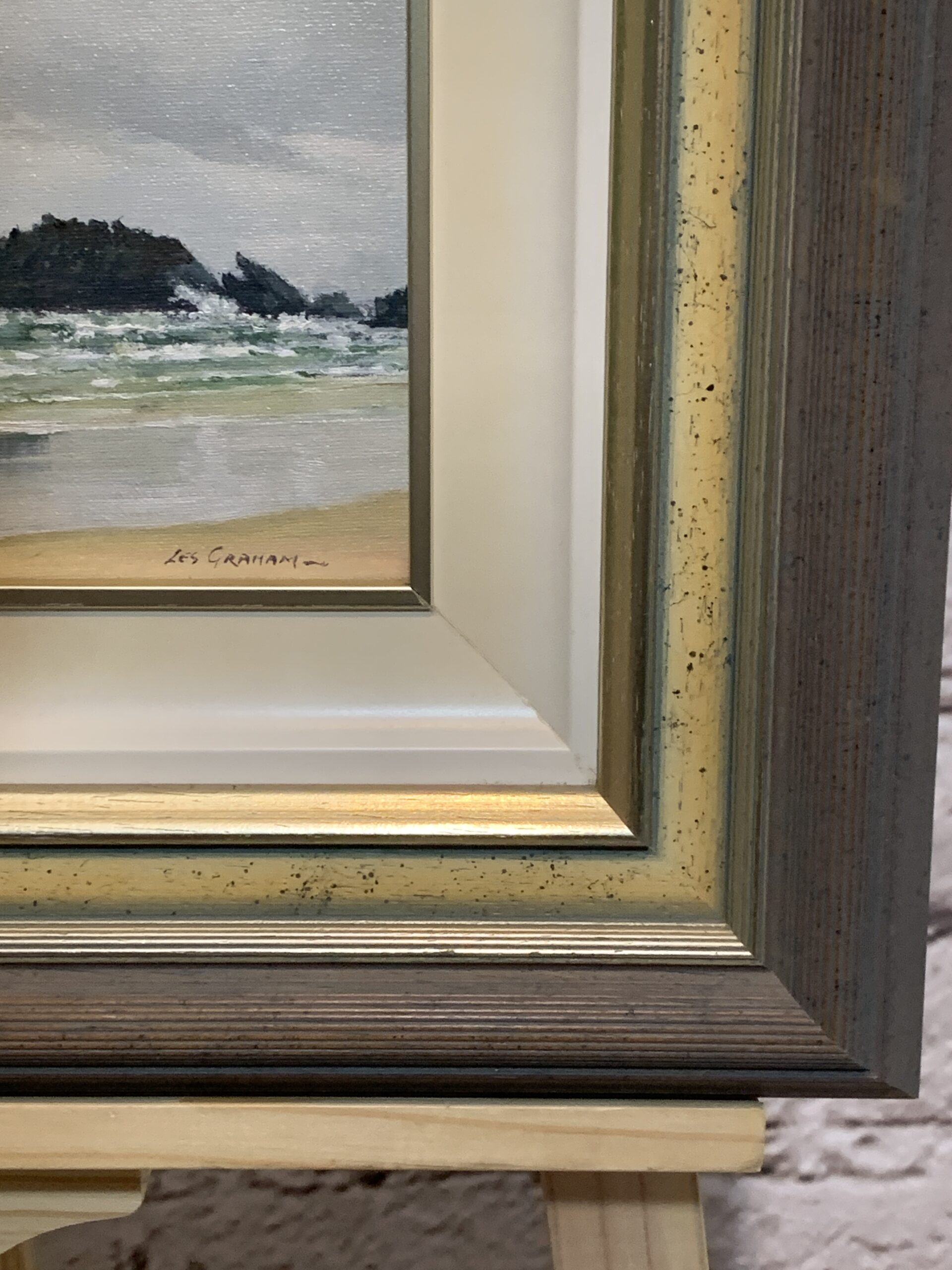 Les Graham Oil Painting - The Passing Storm - 46x50cm - Vintage Keepsakes