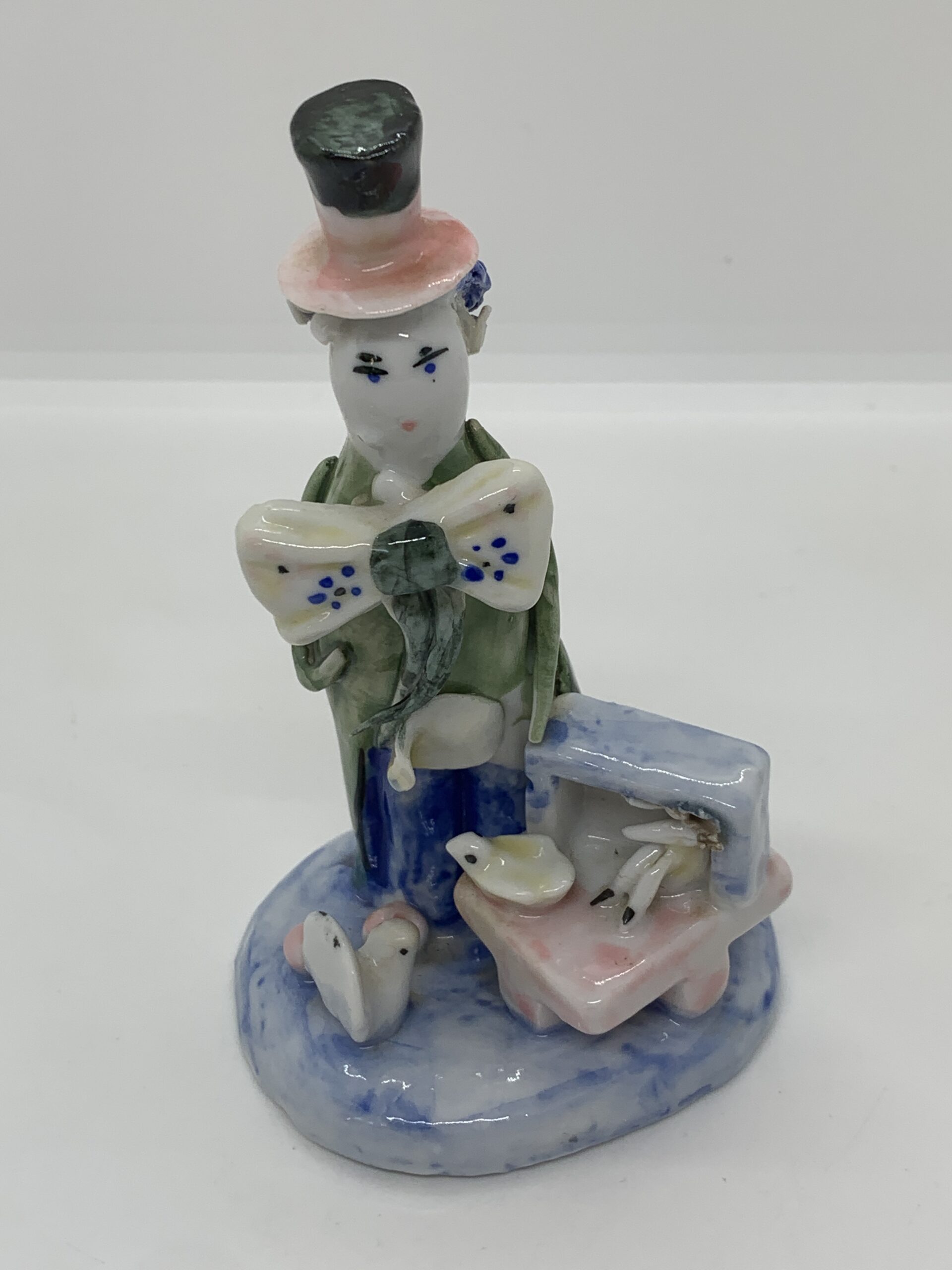 Vintage Meneghetti Capodimonte Porcelain Spaghetti Hair Clown 13cm ...