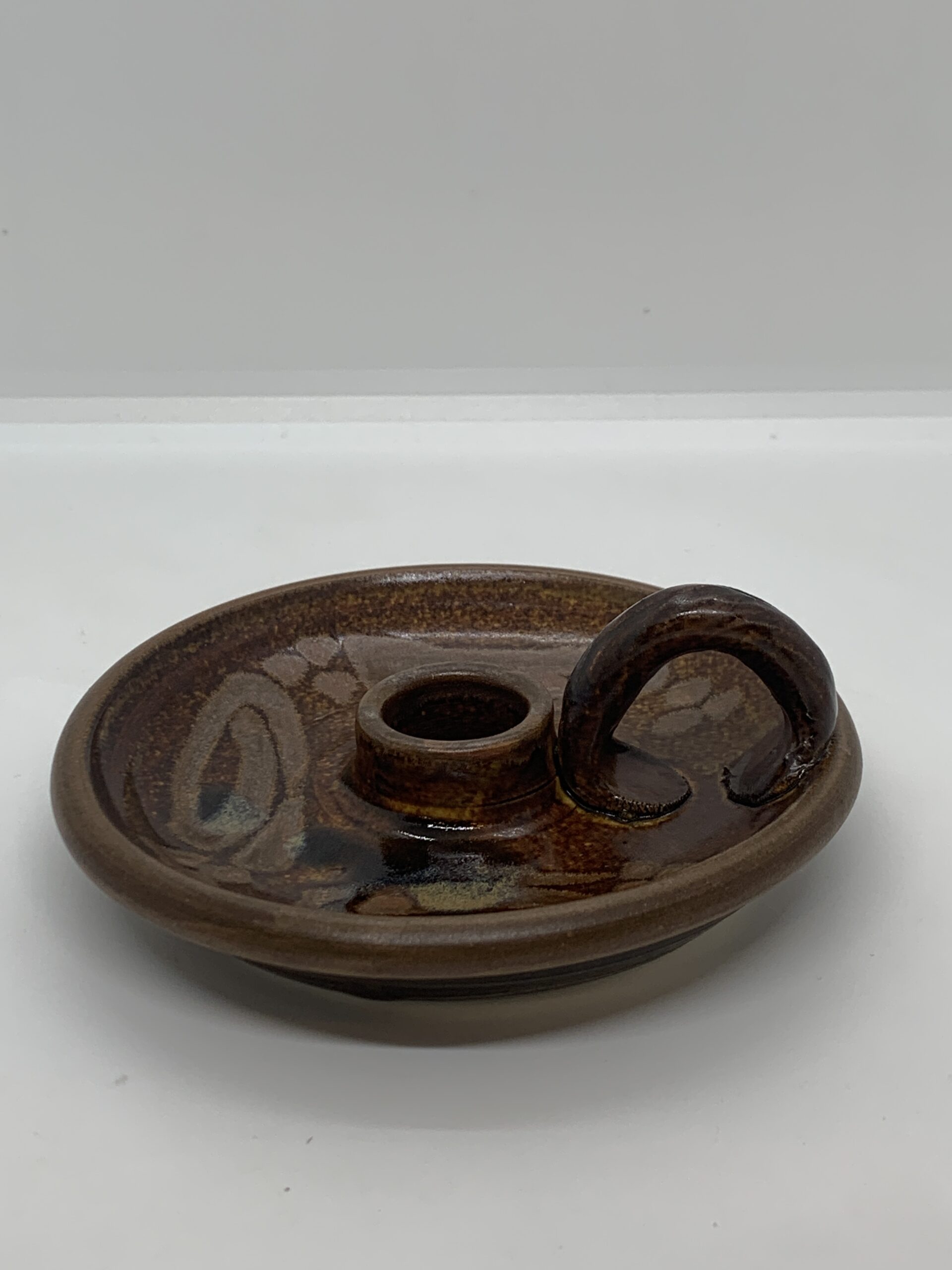 Alice Springs Pottery Candle Stick 12cm wide - stamped on base ...