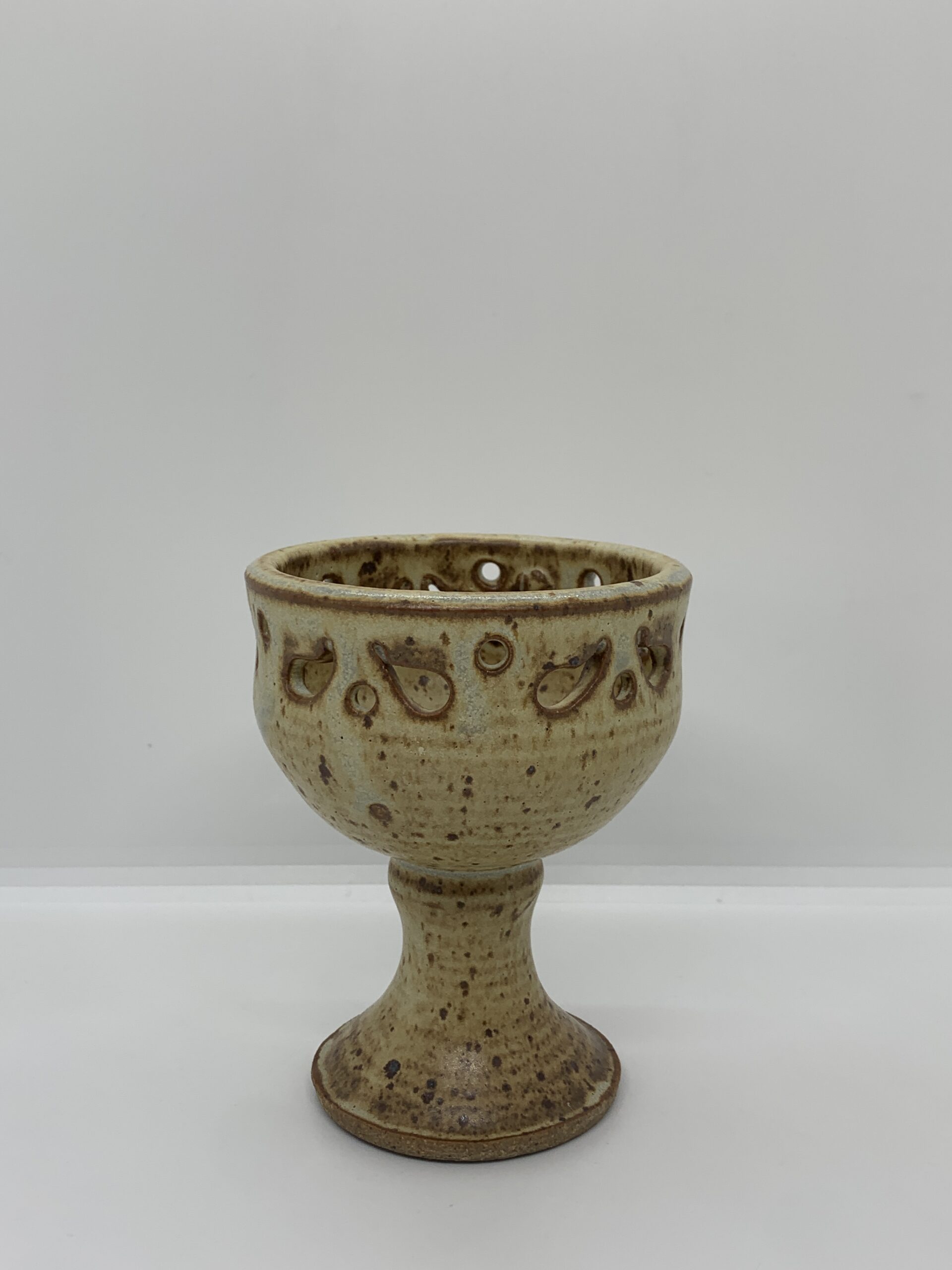Brian Holton Australian Pottery Goblet 12cm - Vintage Keepsakes