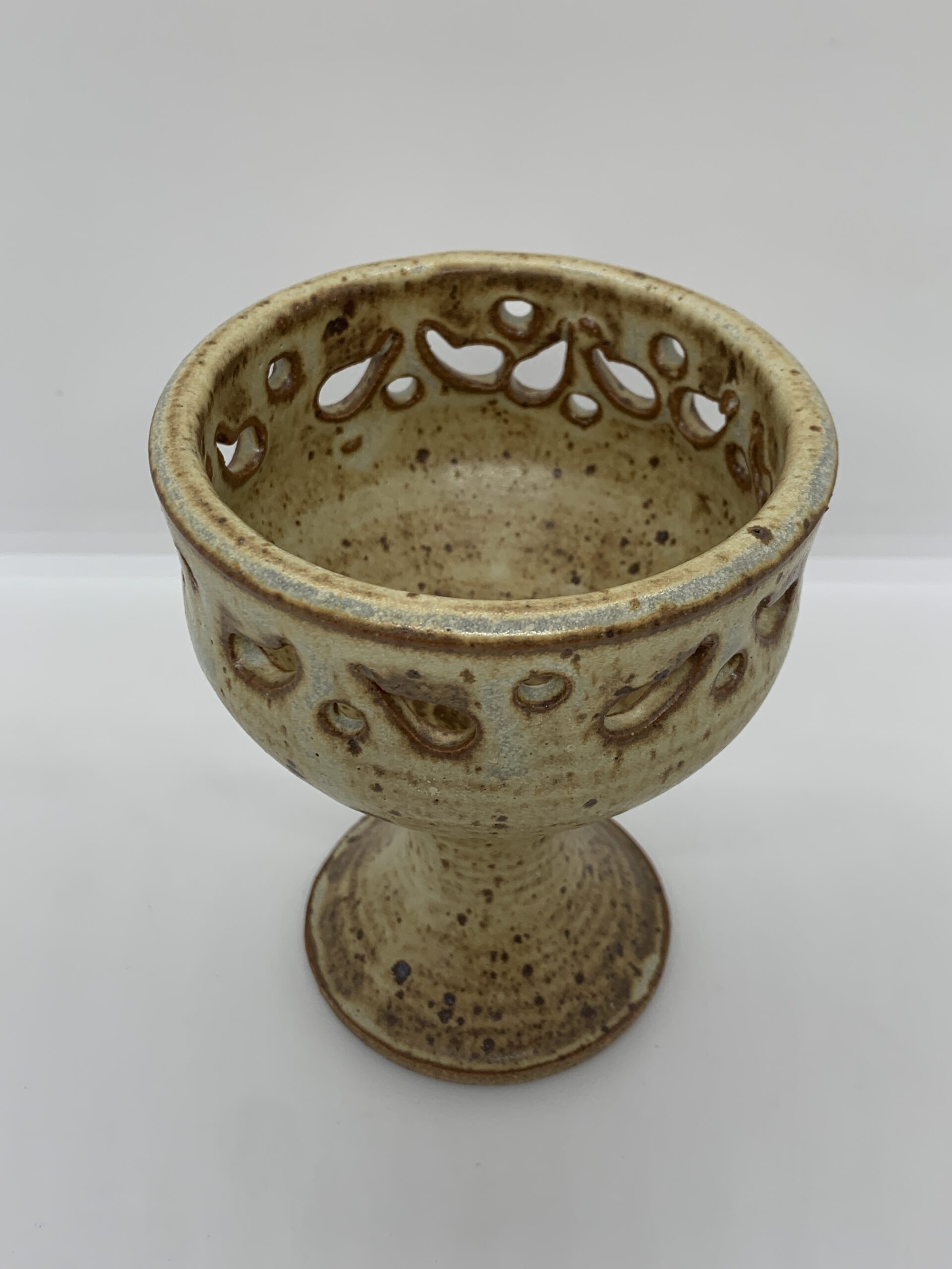 Brian Holton Australian Pottery Goblet 12cm - Vintage Keepsakes