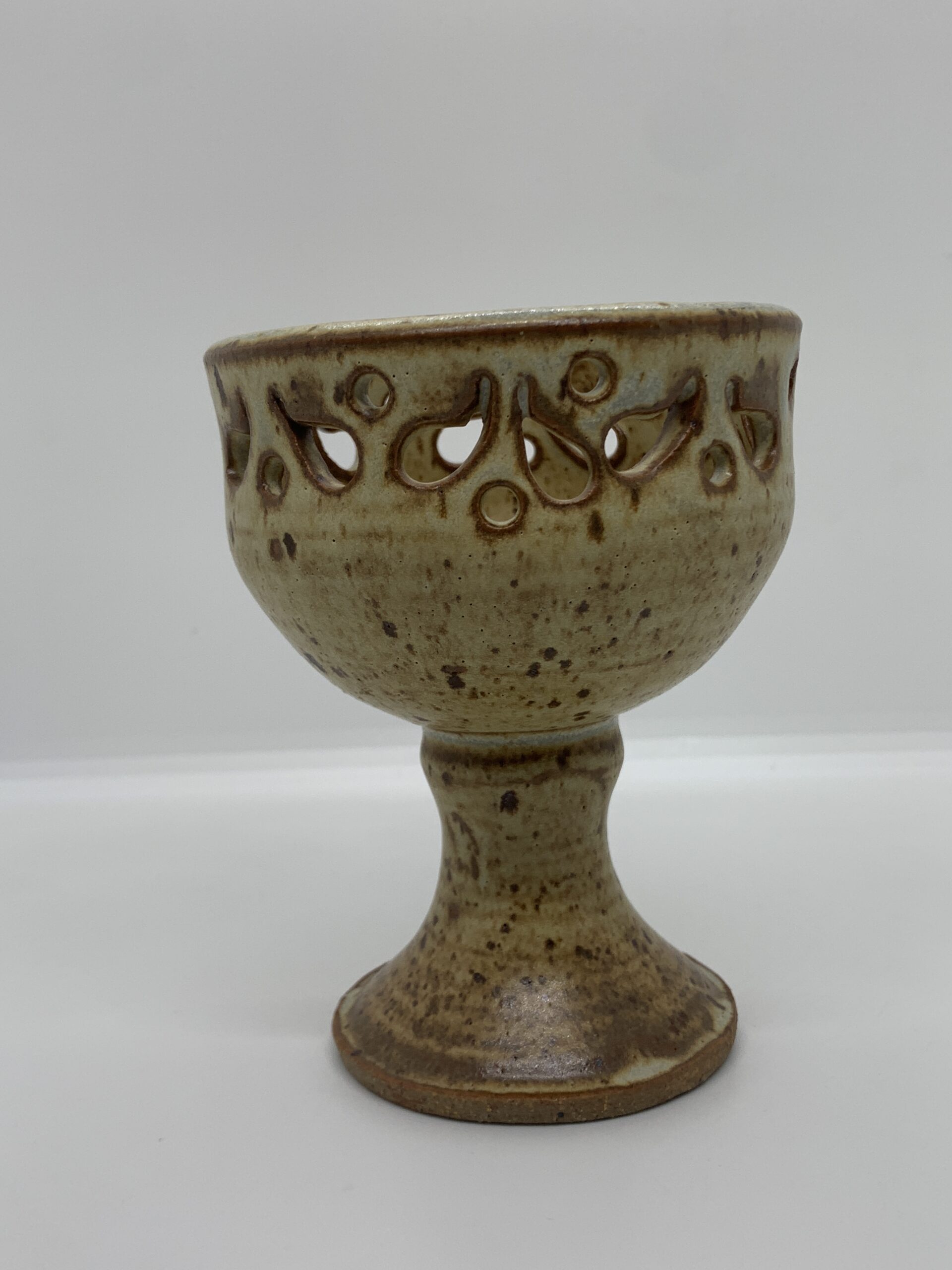 Brian Holton Australian Pottery Goblet 12cm - Vintage Keepsakes