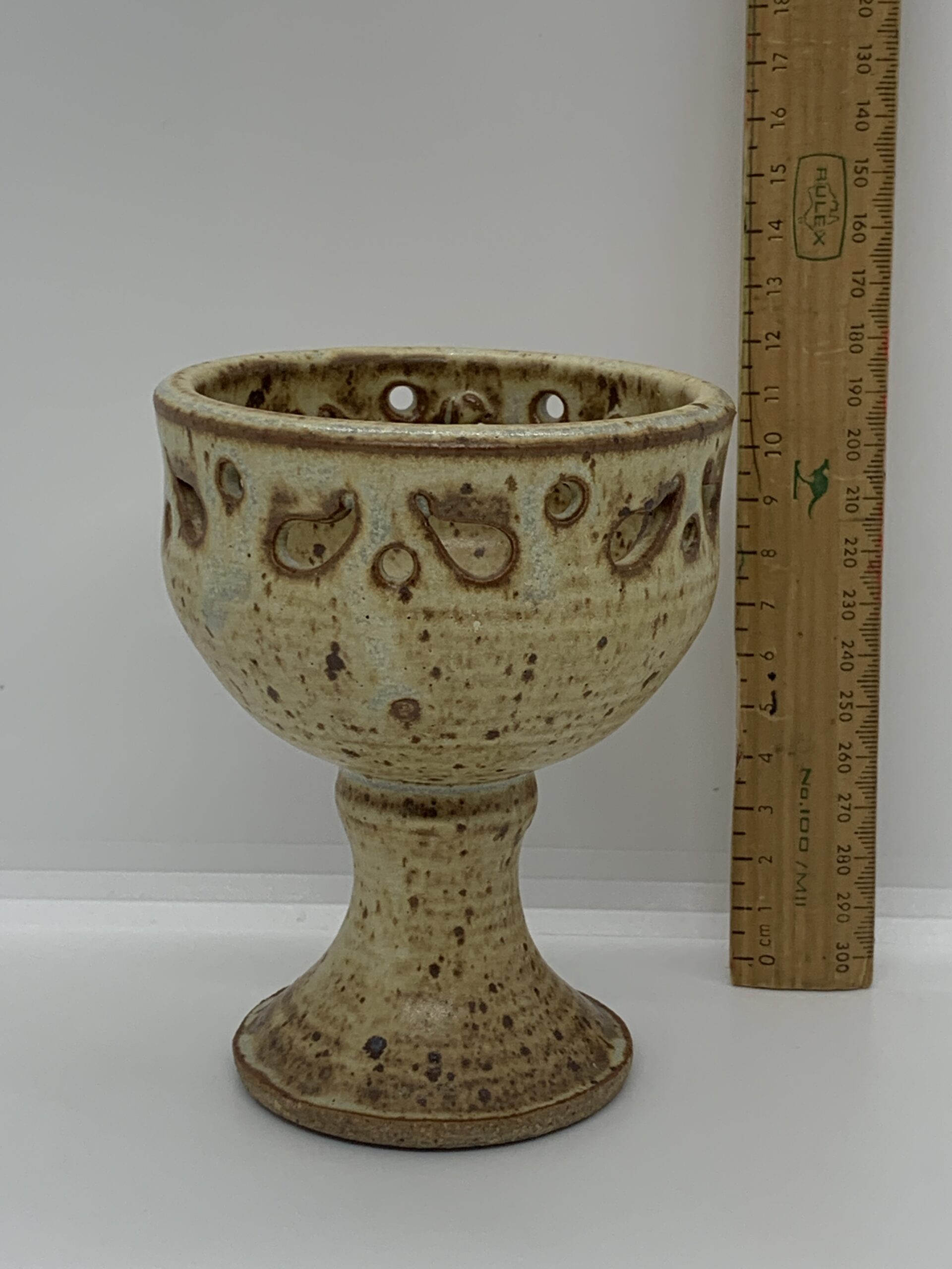 Brian Holton Australian Pottery Goblet 12cm - Vintage Keepsakes