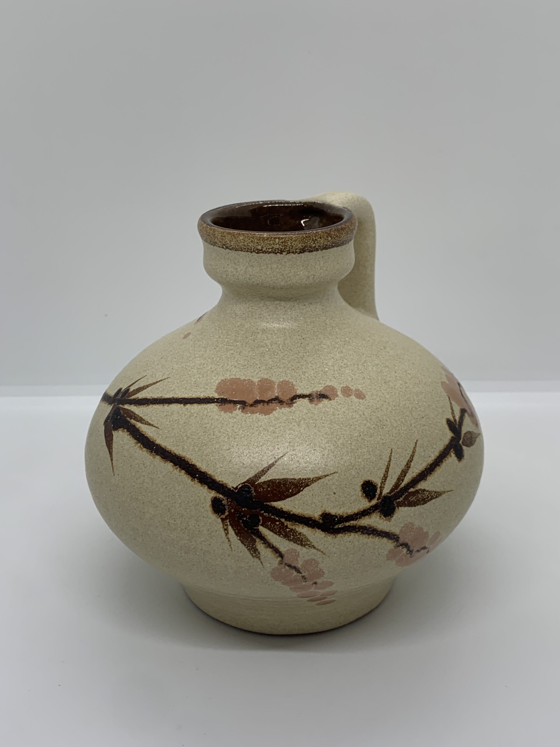 West German Handled Jug 15cm High (3049) - Vintage Keepsakes
