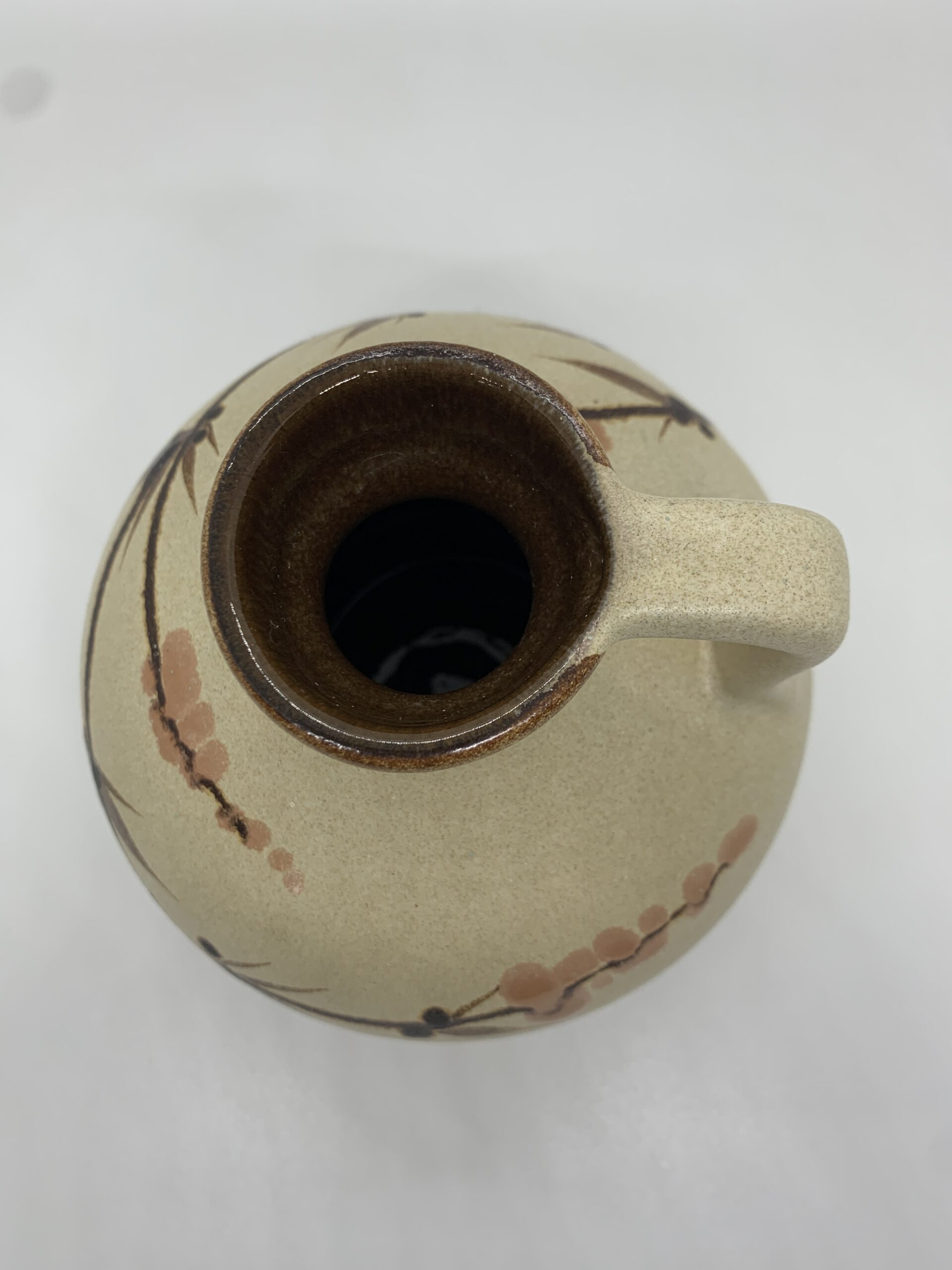 West German Handled Jug 15cm High (3049) - Vintage Keepsakes