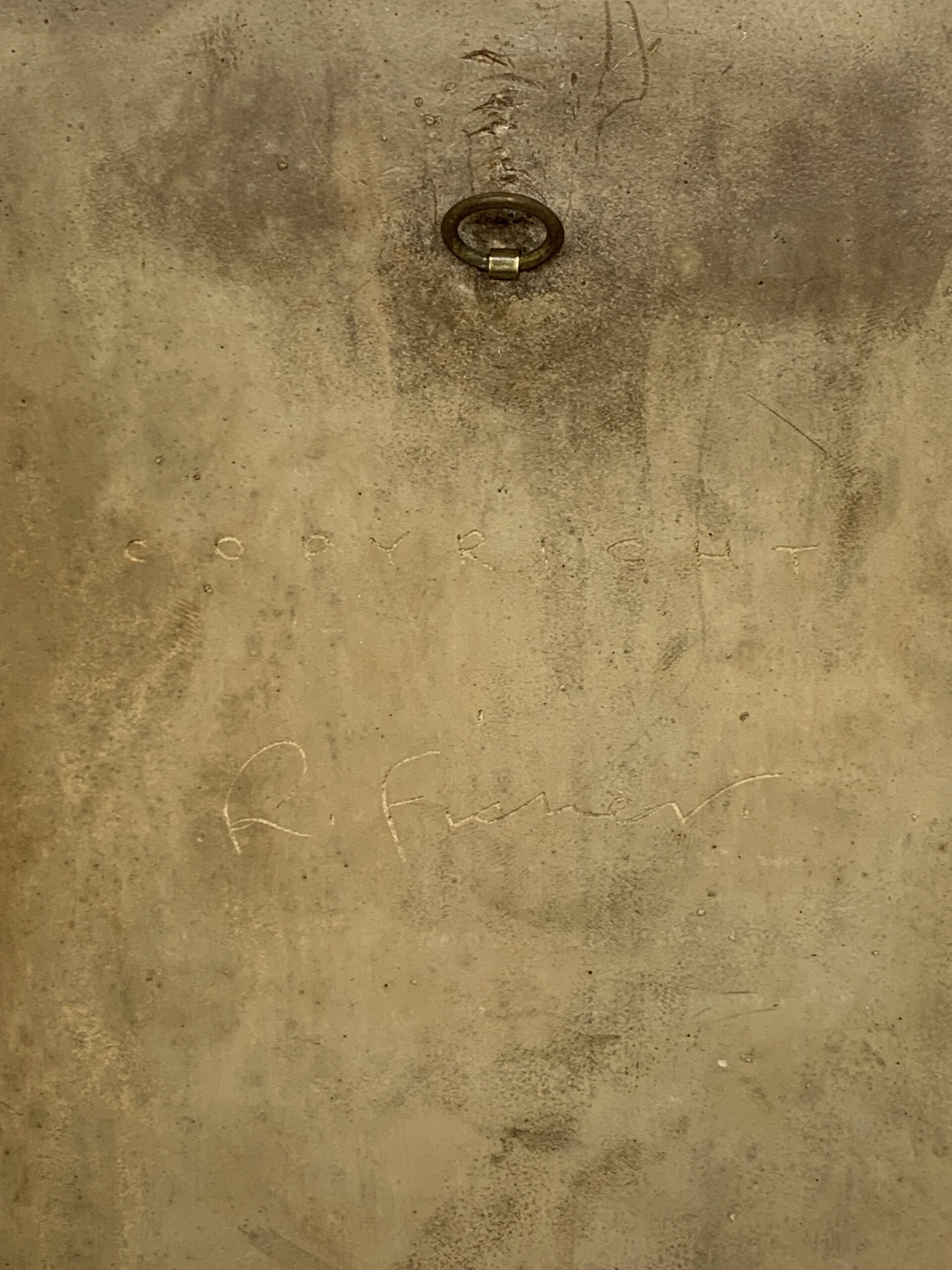 Rectangular Pottery Wall Plaque Richard Fisher Doe & Faun 20x16cm ...