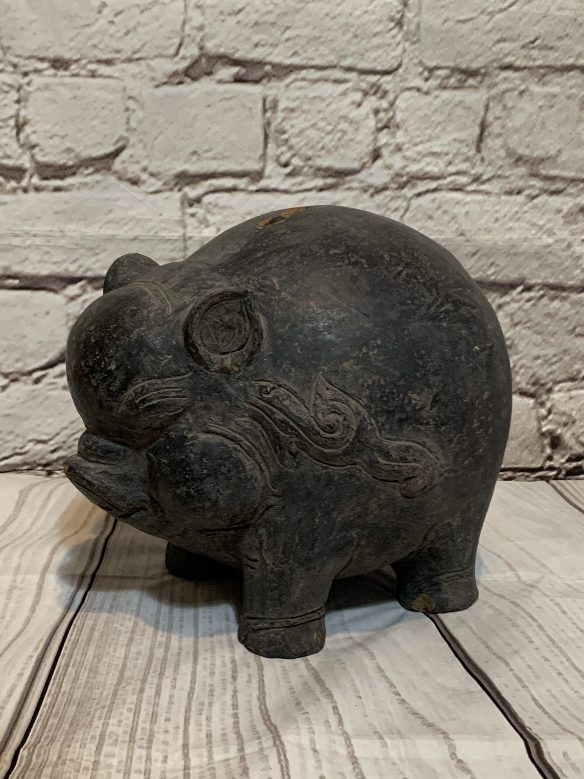 Large Antique Javanese Terracotta Piggy Bank Money Box 27cm (AF ...